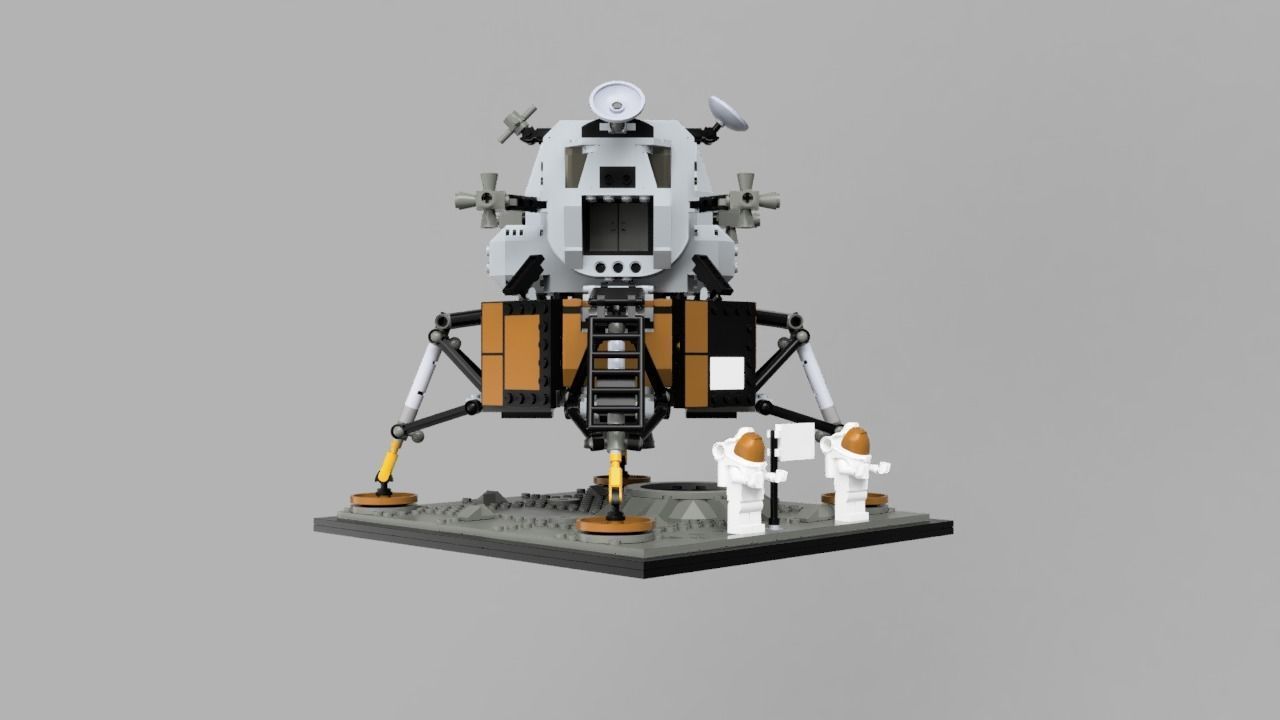 LEGO NASA APOLLO 11 LUNAR LANDER 10266 3D model 3D printable | CGTrader