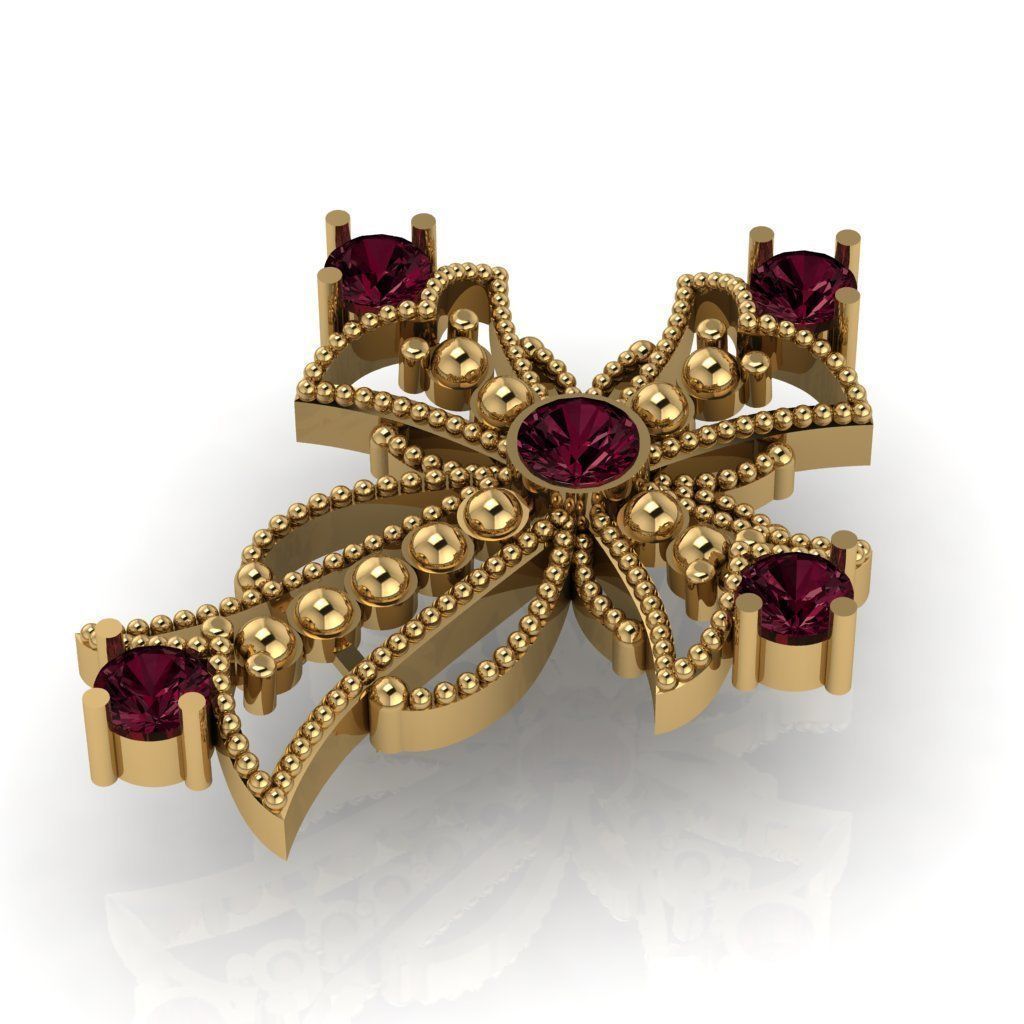 Gold Christian Cross 3d Print Model free 3D model 3D printable | CGTrader