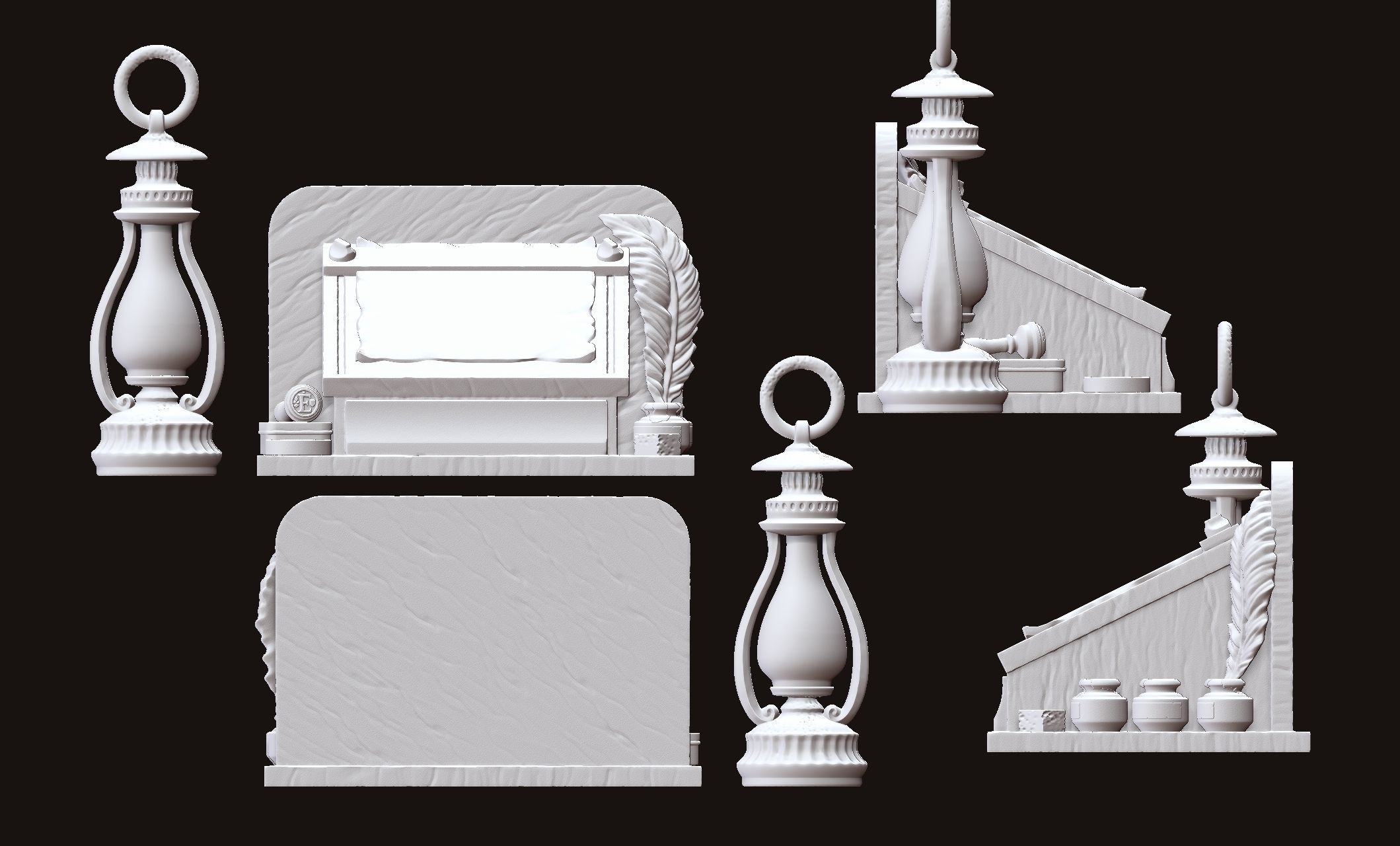 Scriptorium - 1-56 -28mm - Dioramas-Railway-Wargames free 3D model 3D ...