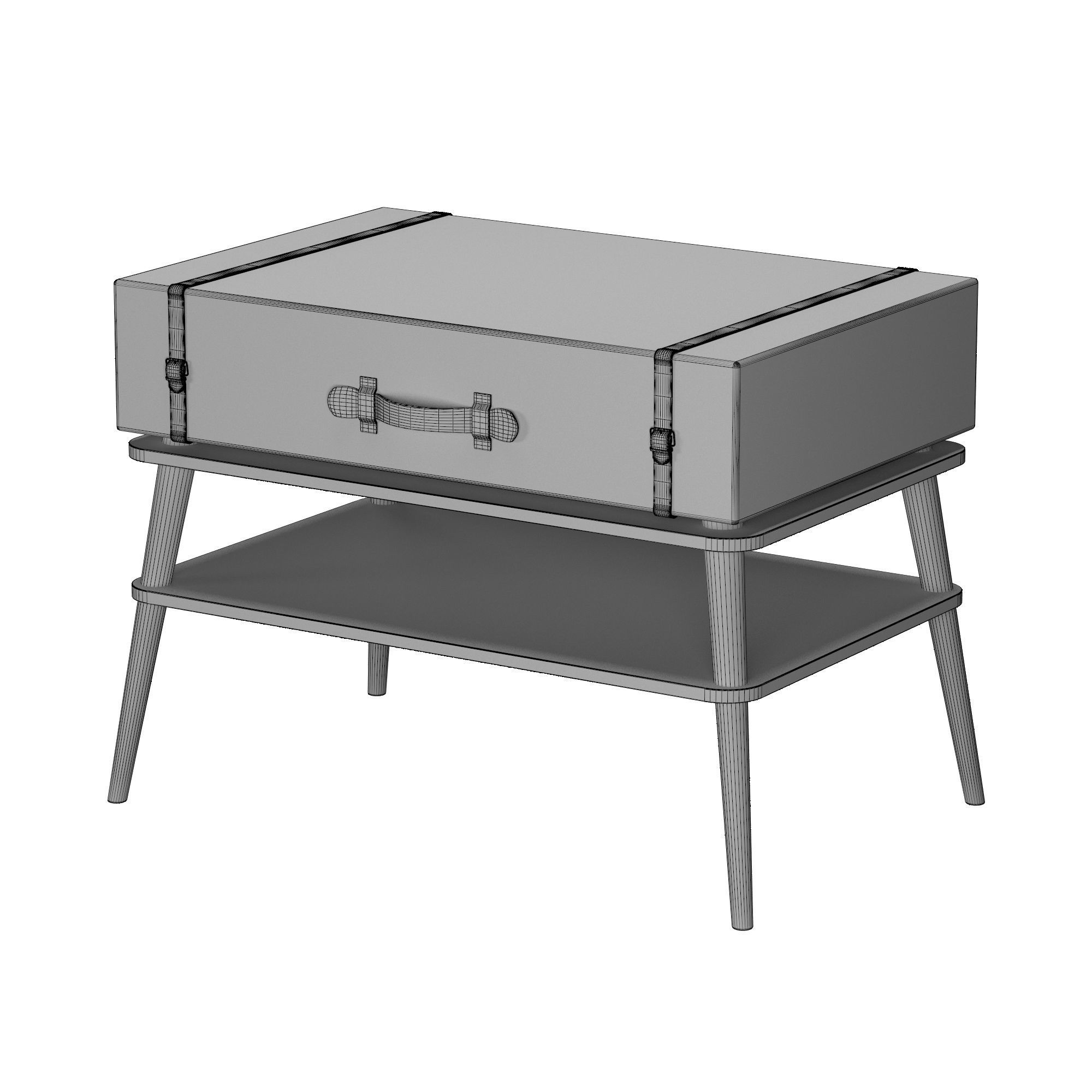 Chest nightstand Bedside table 3D model | CGTrader