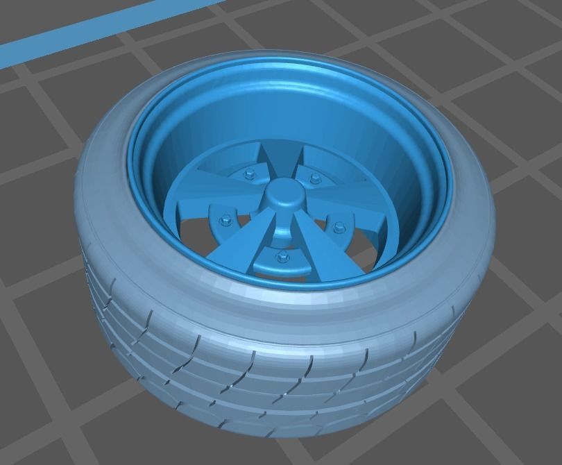 VW ESCARABAJO SCARA WHEELS WITH STRETCHED TIRES IN 2 SIZES 3D model 3D ...