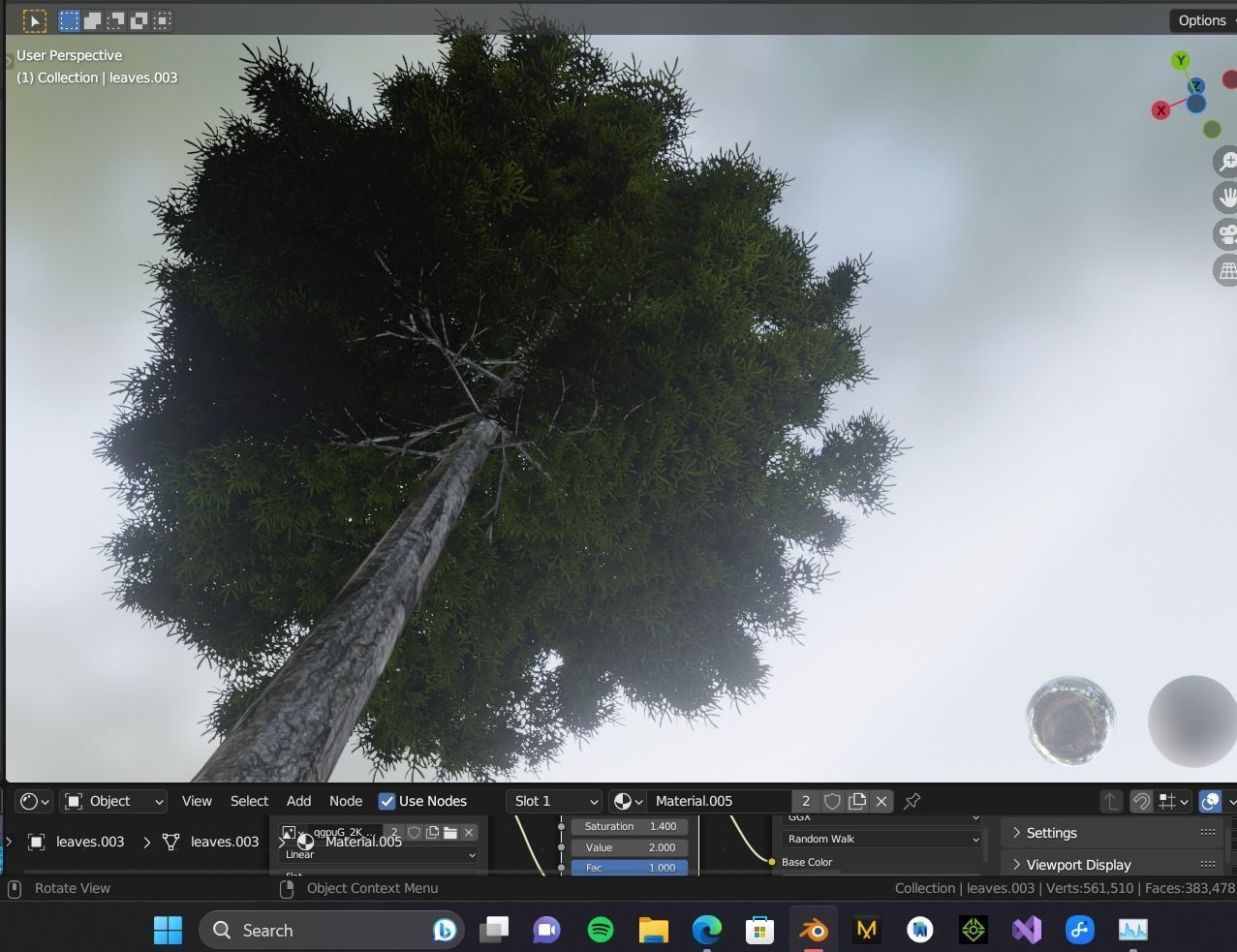3D model Realistic Trees Pack of 2- each with 2 variants for games VR ...