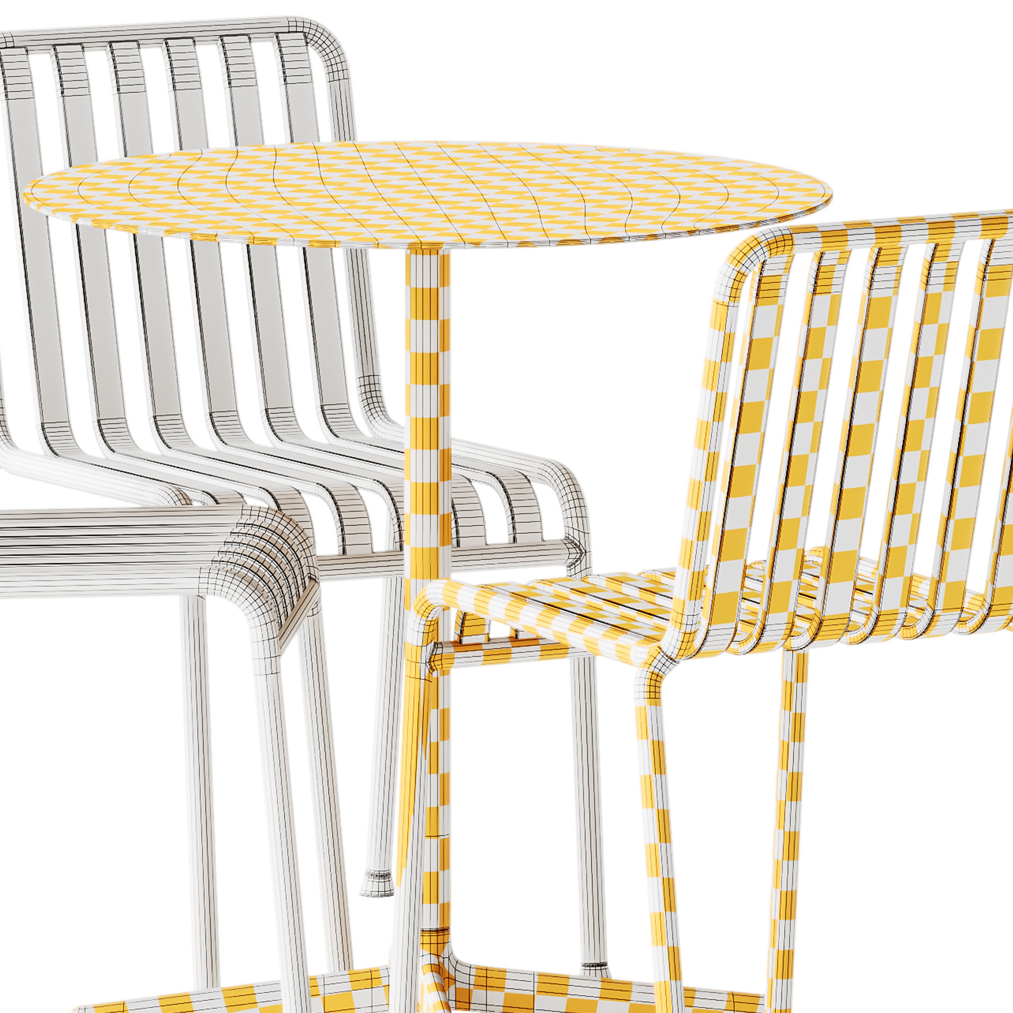 Hay Neu Round Table and Palissade Chair 3D model | CGTrader