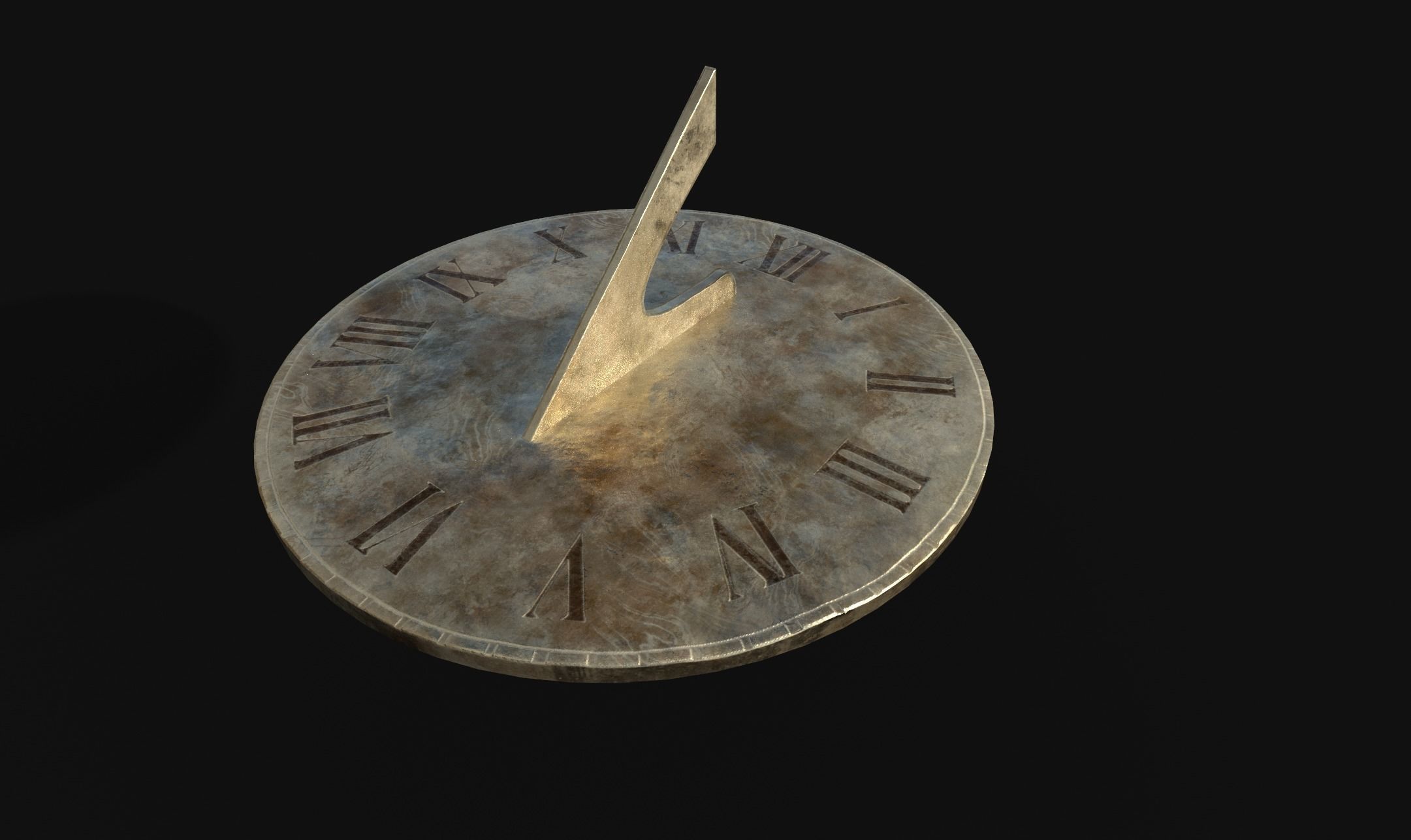 3D model Sundial - Solar Clock- Reloj solar VR / AR / low-poly | CGTrader