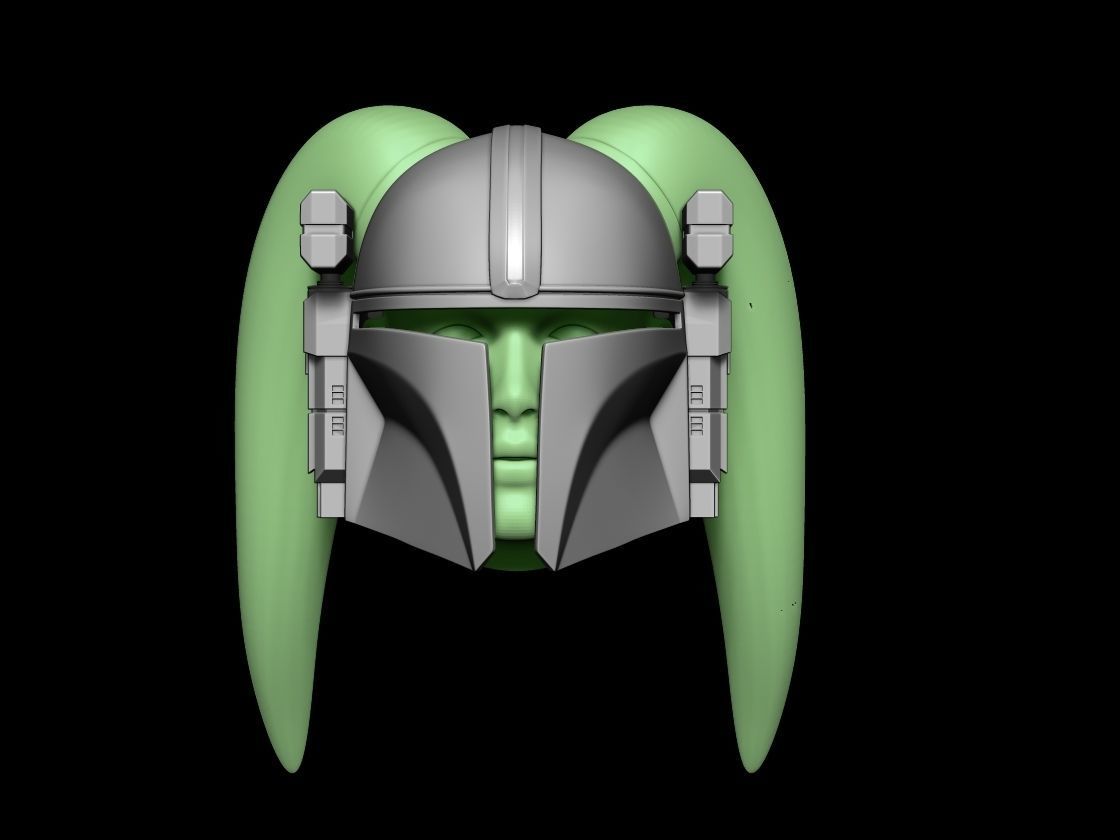 Mandalorian Covert Twilek Helmet 3d digital download 3D model 3D ...
