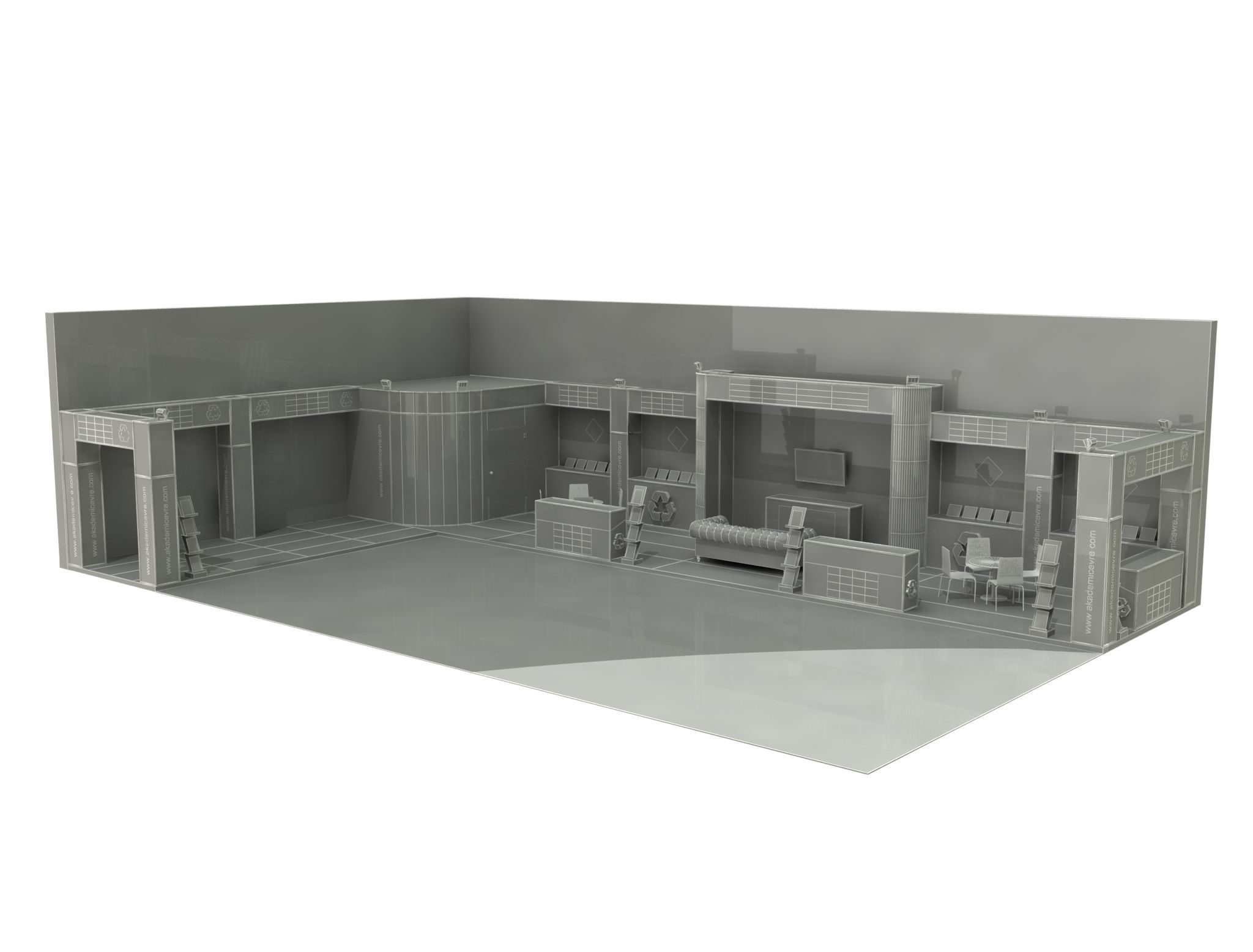 Modular Fair Stand 03 3D model | CGTrader