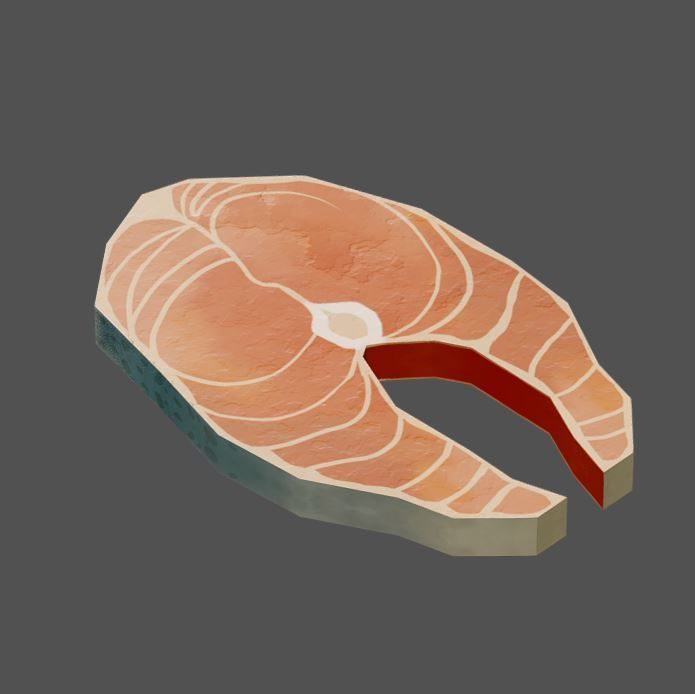 3D model Low Poly Salmon VR / AR / low-poly | CGTrader