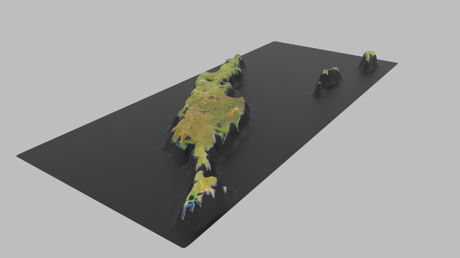 3D model Anguilla Map VR / AR / low-poly | CGTrader
