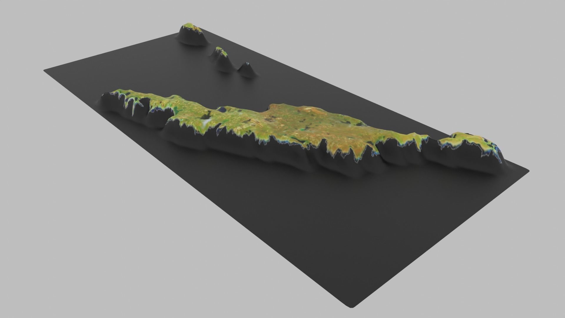 3D model Anguilla Map VR / AR / low-poly | CGTrader