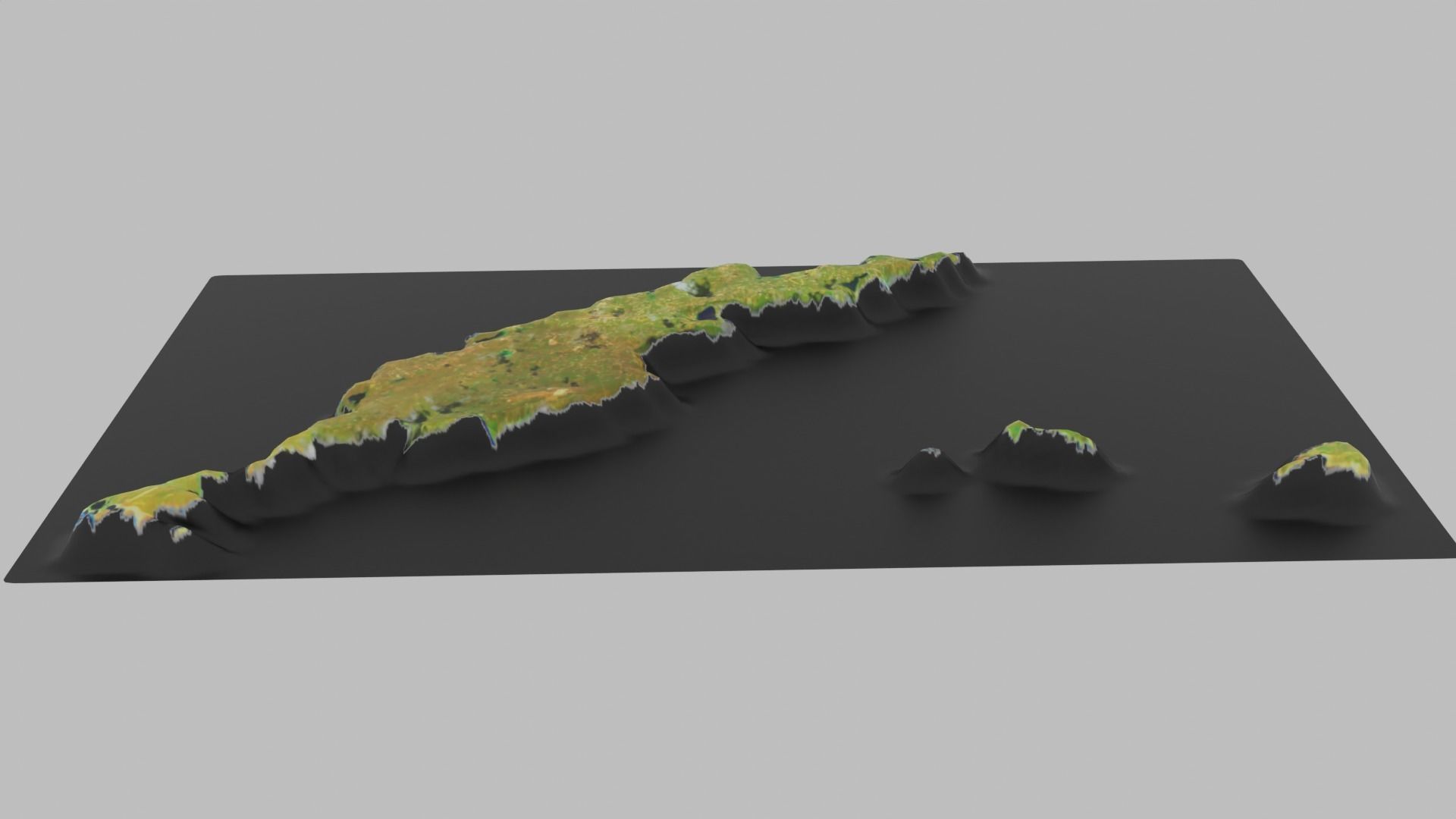 3D model Anguilla Map VR / AR / low-poly | CGTrader