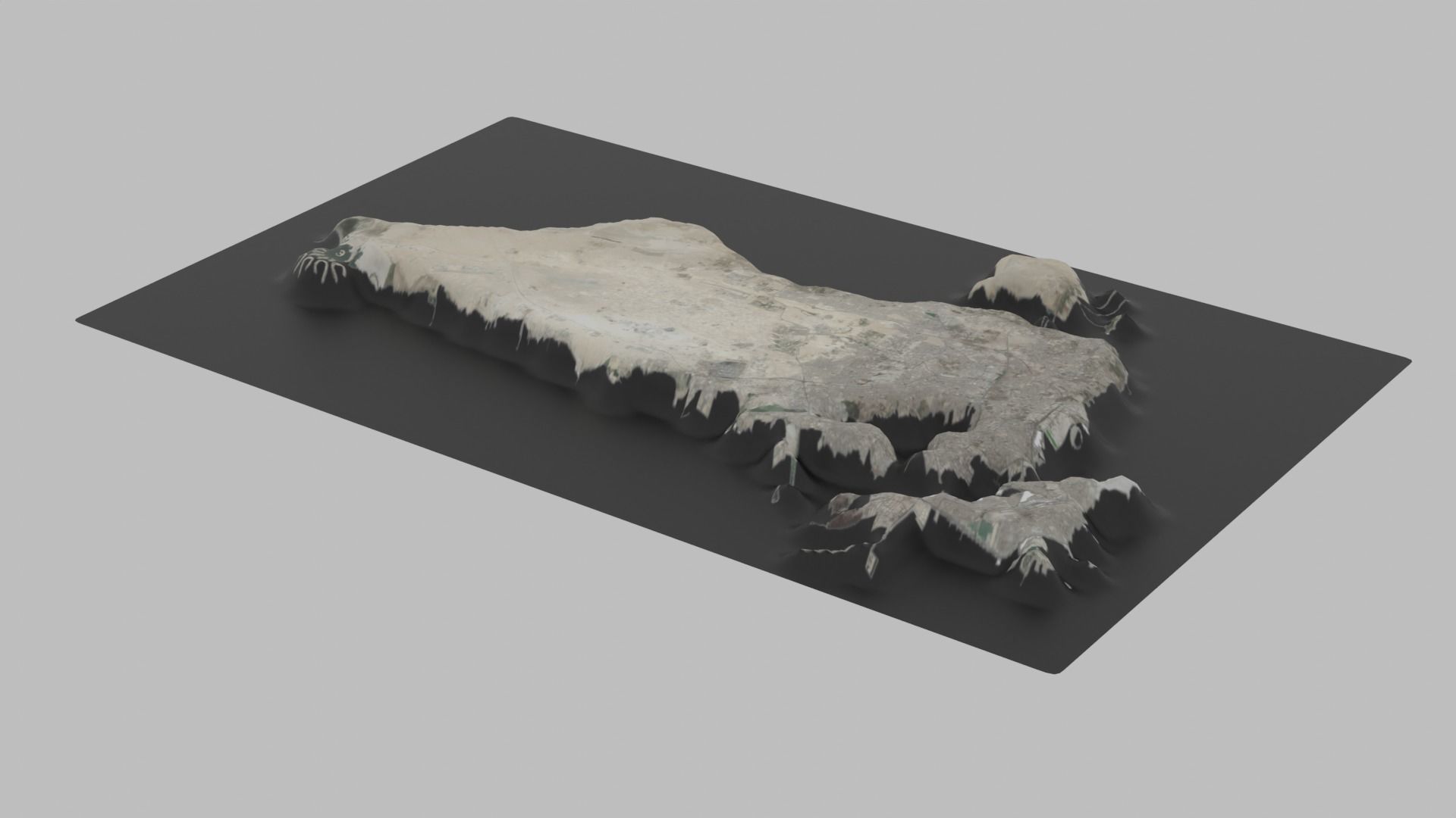 3D model Bahrain Map VR / AR / low-poly | CGTrader