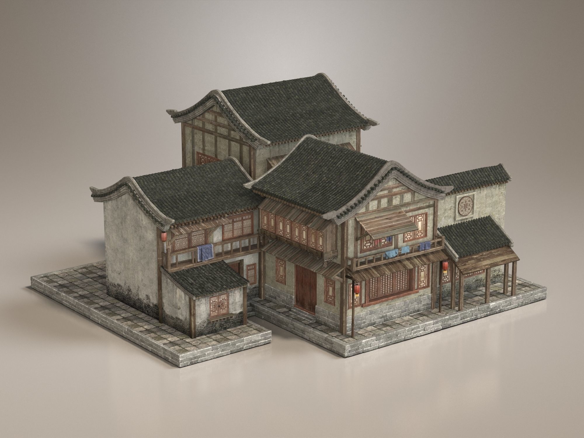 Ancient architecture Chinese ancient architecture 3D model | CGTrader