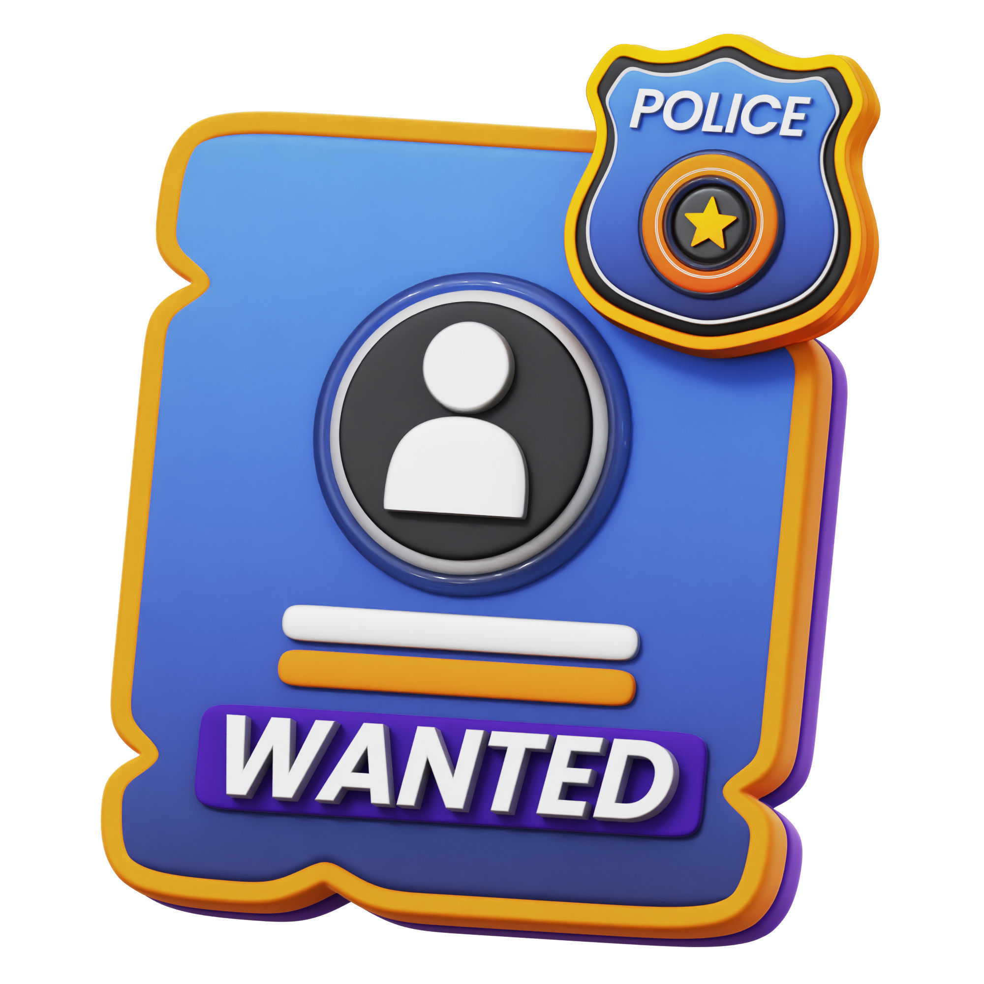 3D model Wanted Poster 3D Icon VR / AR / low-poly | CGTrader