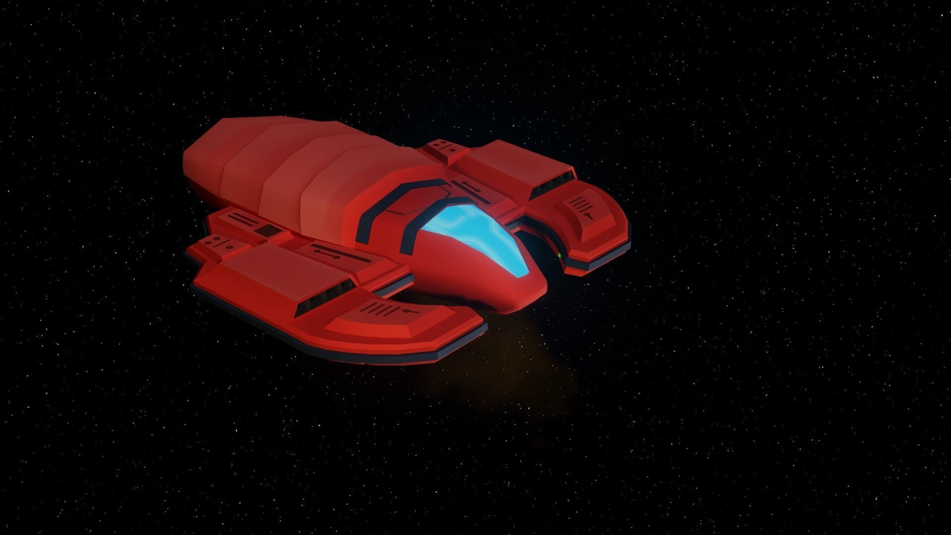3D model Low poly space ships pack VR / AR / low-poly | CGTrader