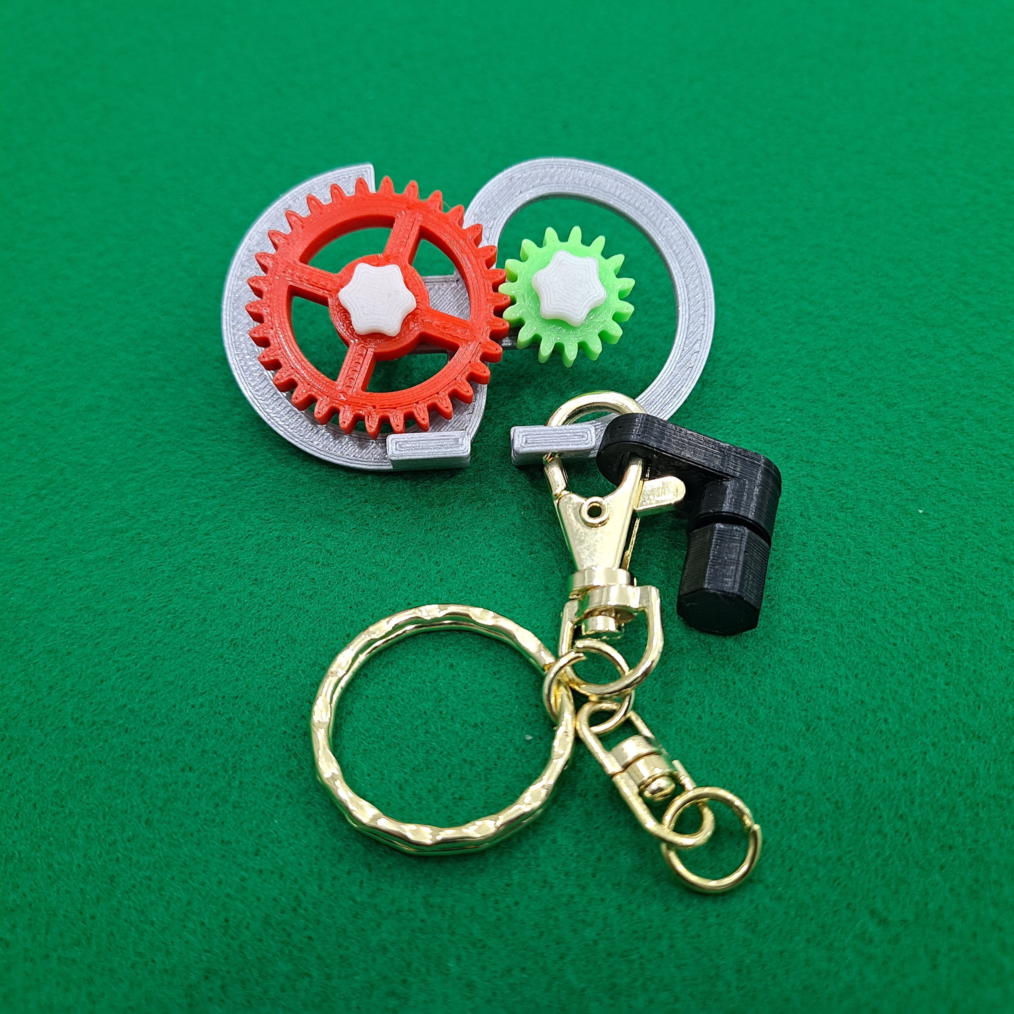 Spur Gear Keychain Made with 3D Printer free 3D model 3D printable ...