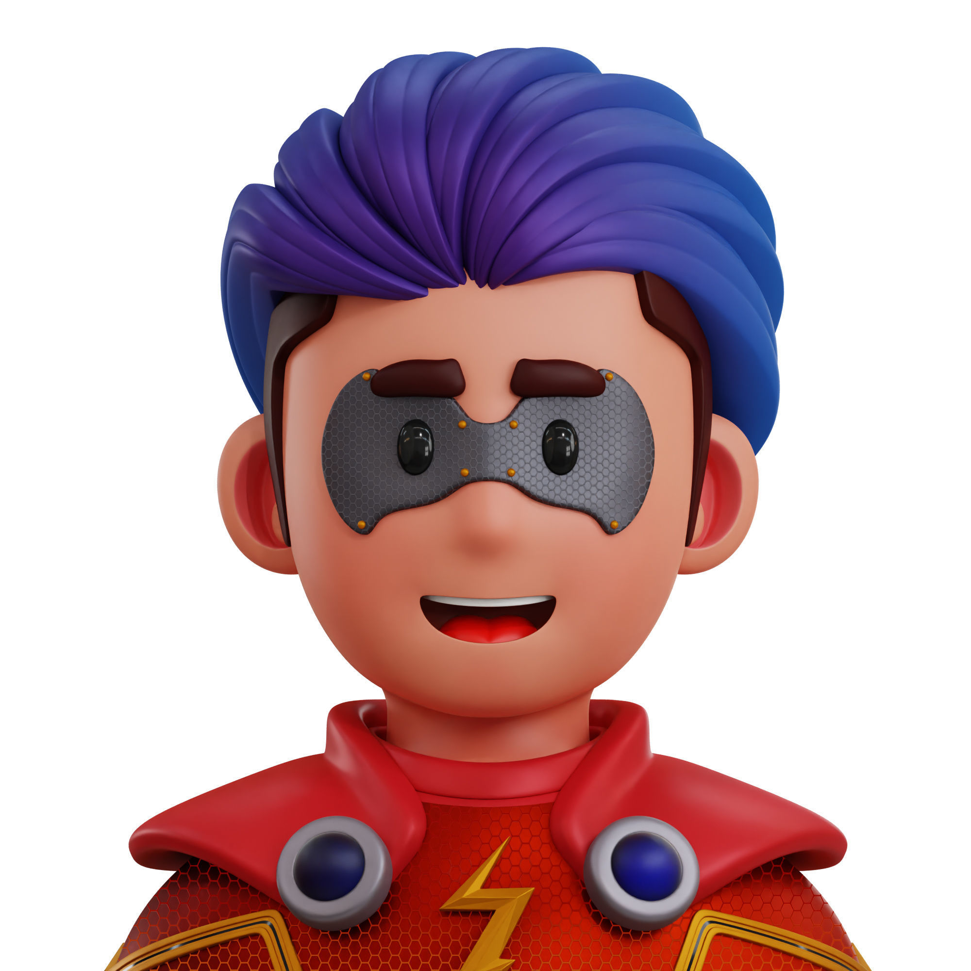 3D model Flash Hero Avatar 3D Icon VR / AR / low-poly | CGTrader