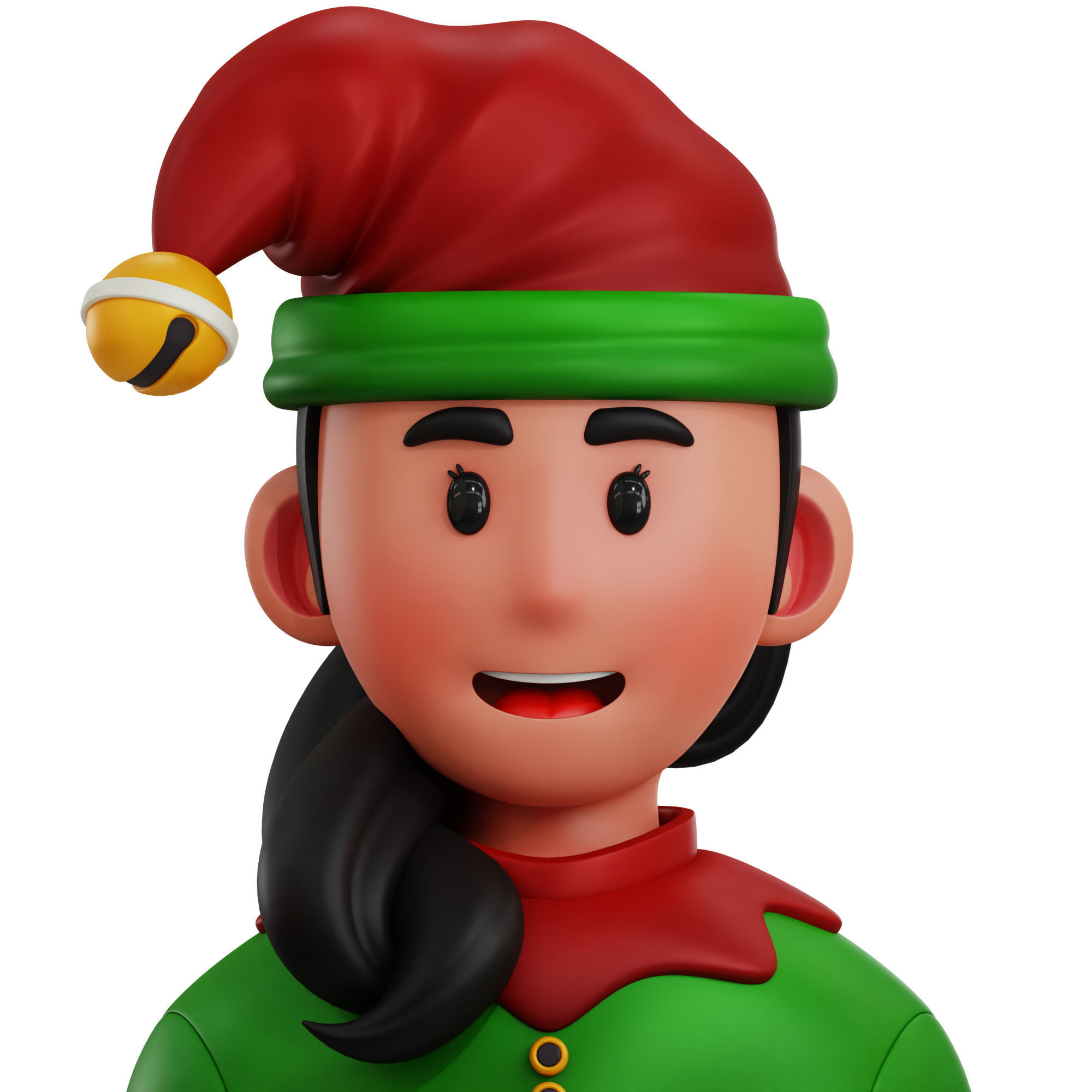 3D model Female Elf Avatar 3D Icon VR / AR / low-poly | CGTrader