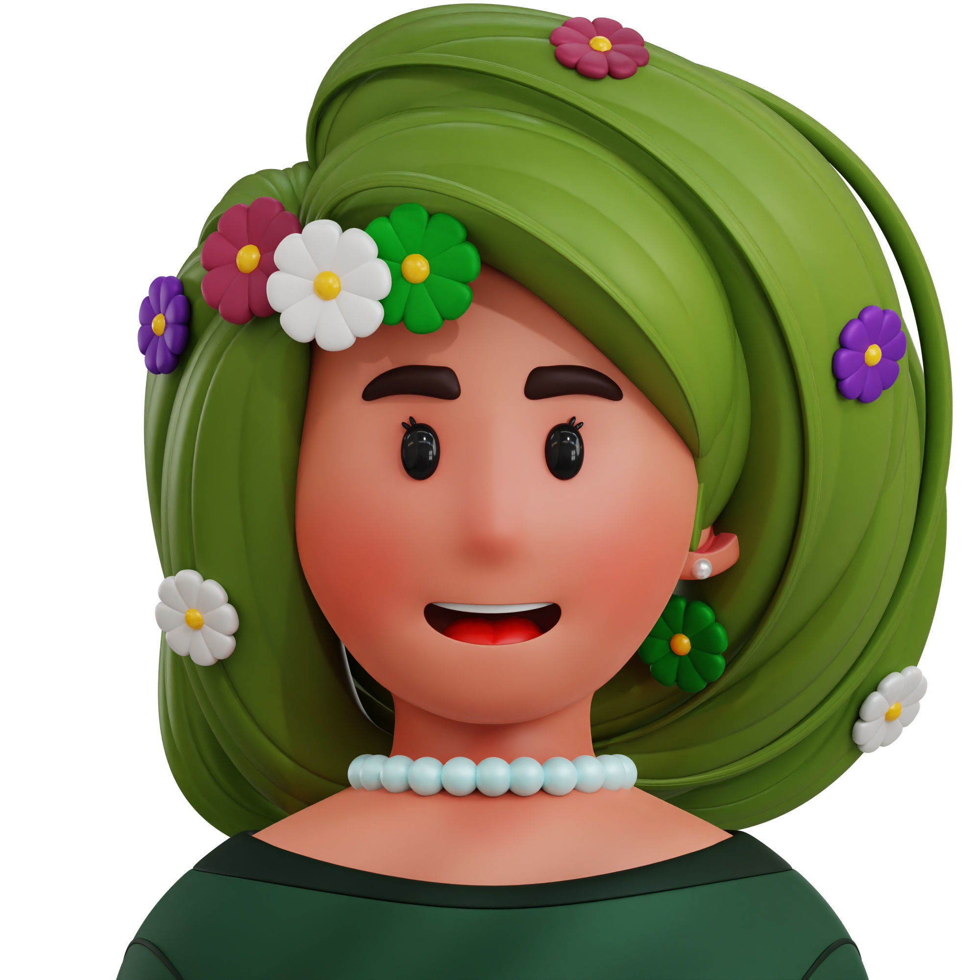 3D model Mother Nature Avatar 3D Icon VR / AR / low-poly | CGTrader