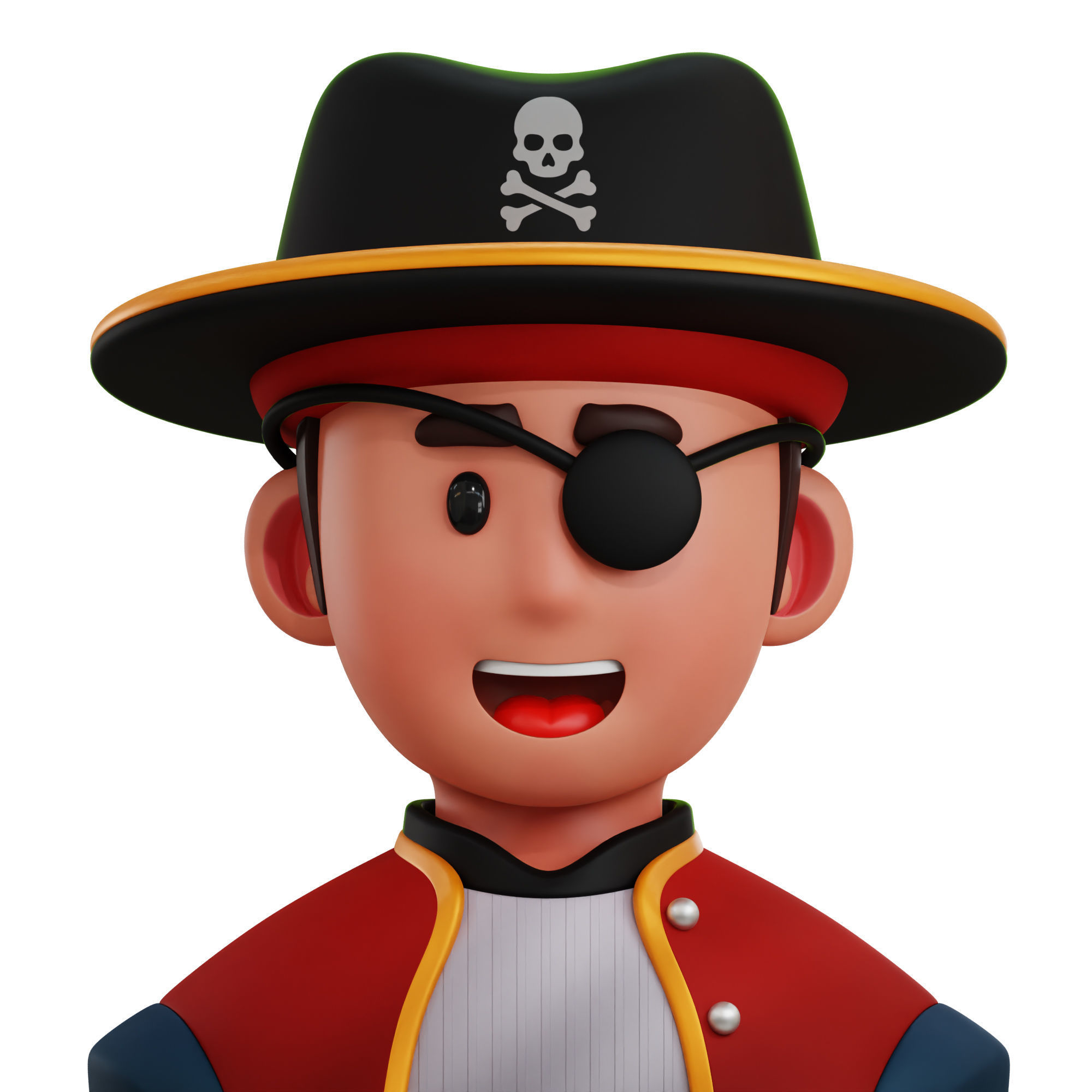 3D model Pirate Avatar 3D Icon VR / AR / low-poly | CGTrader