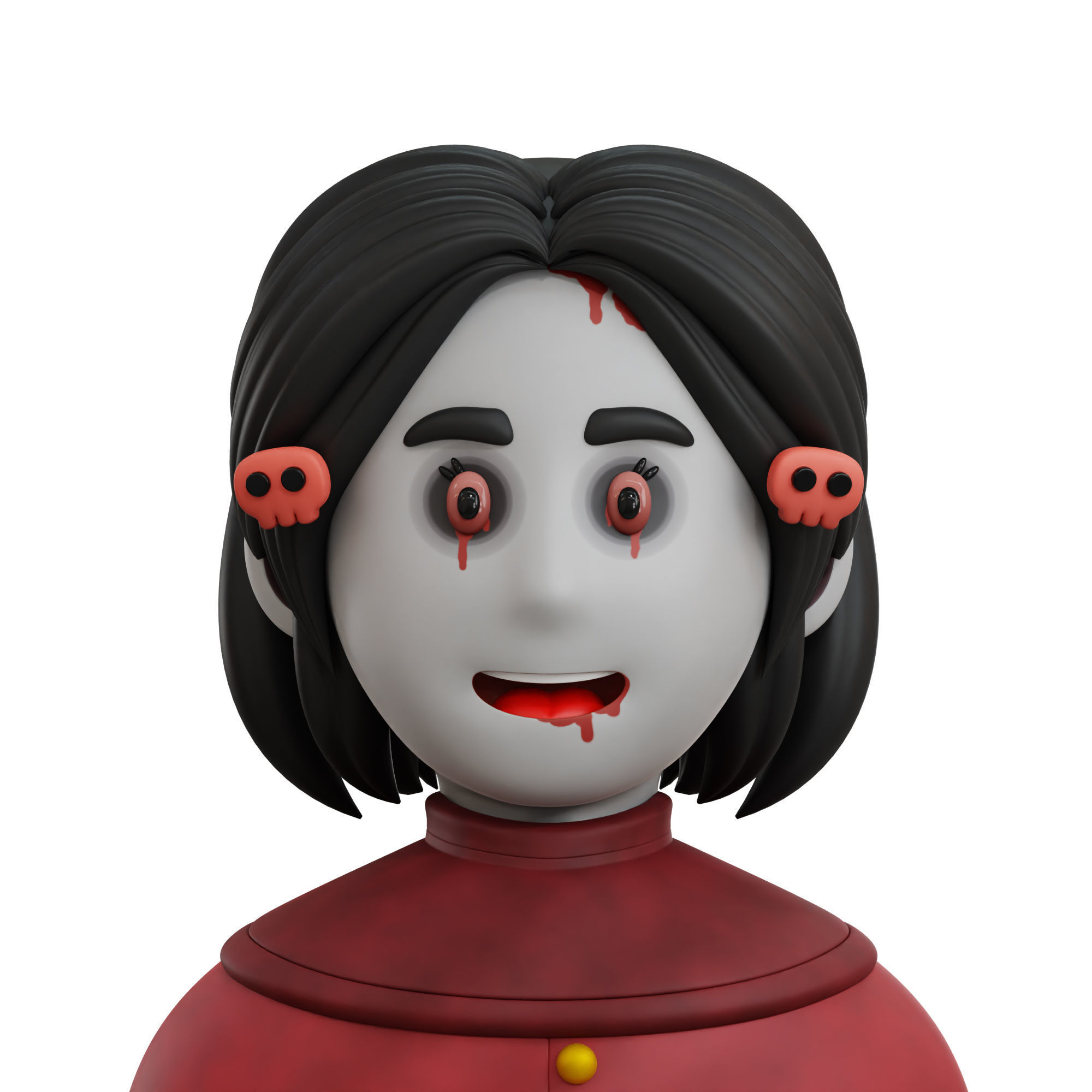 3D model Female Death Avatar 3D Icon VR / AR / low-poly | CGTrader