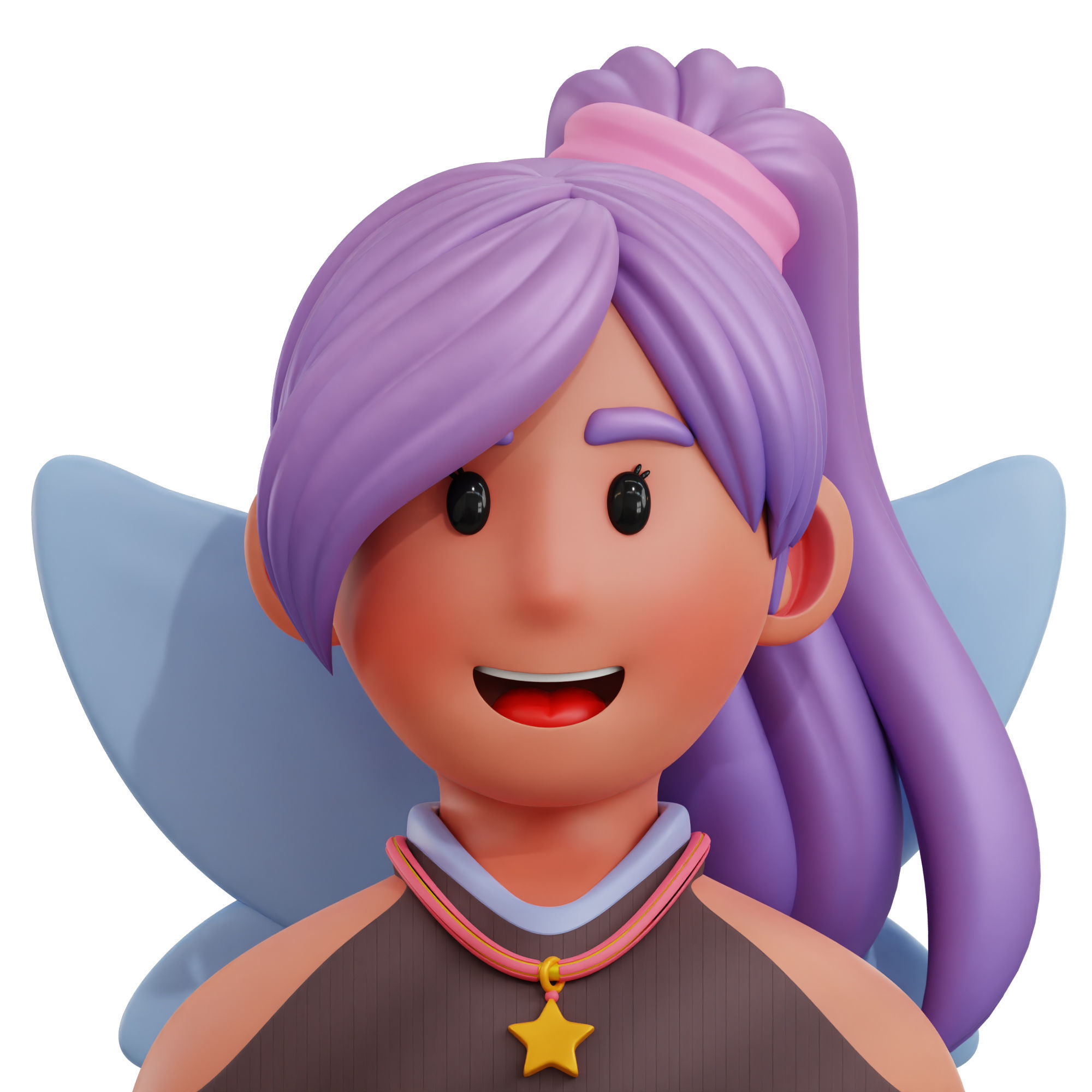 3D model Female Fairy Avatar 3D Icon VR / AR / low-poly | CGTrader