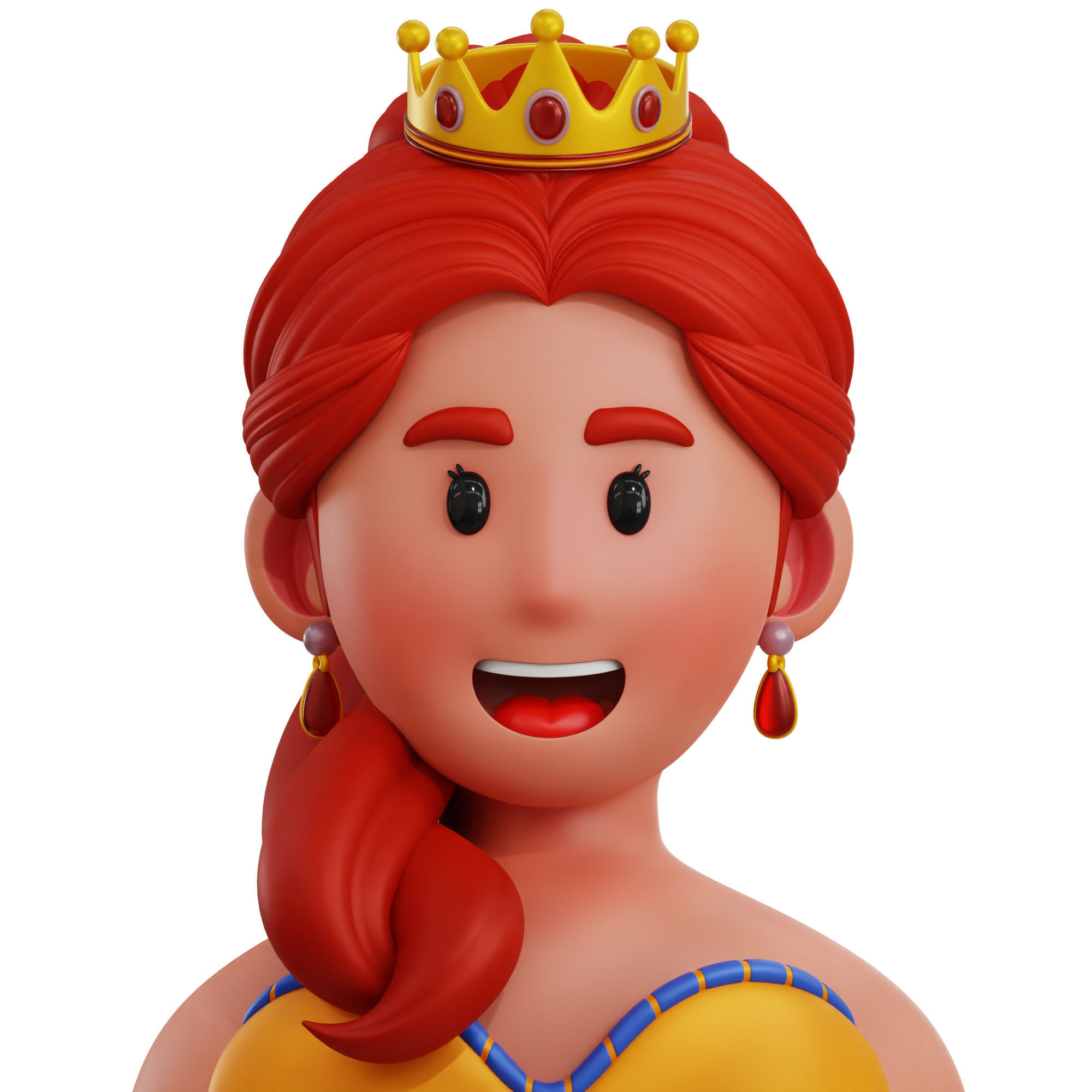 3D model Queen Avatar 3D Icon VR / AR / low-poly | CGTrader