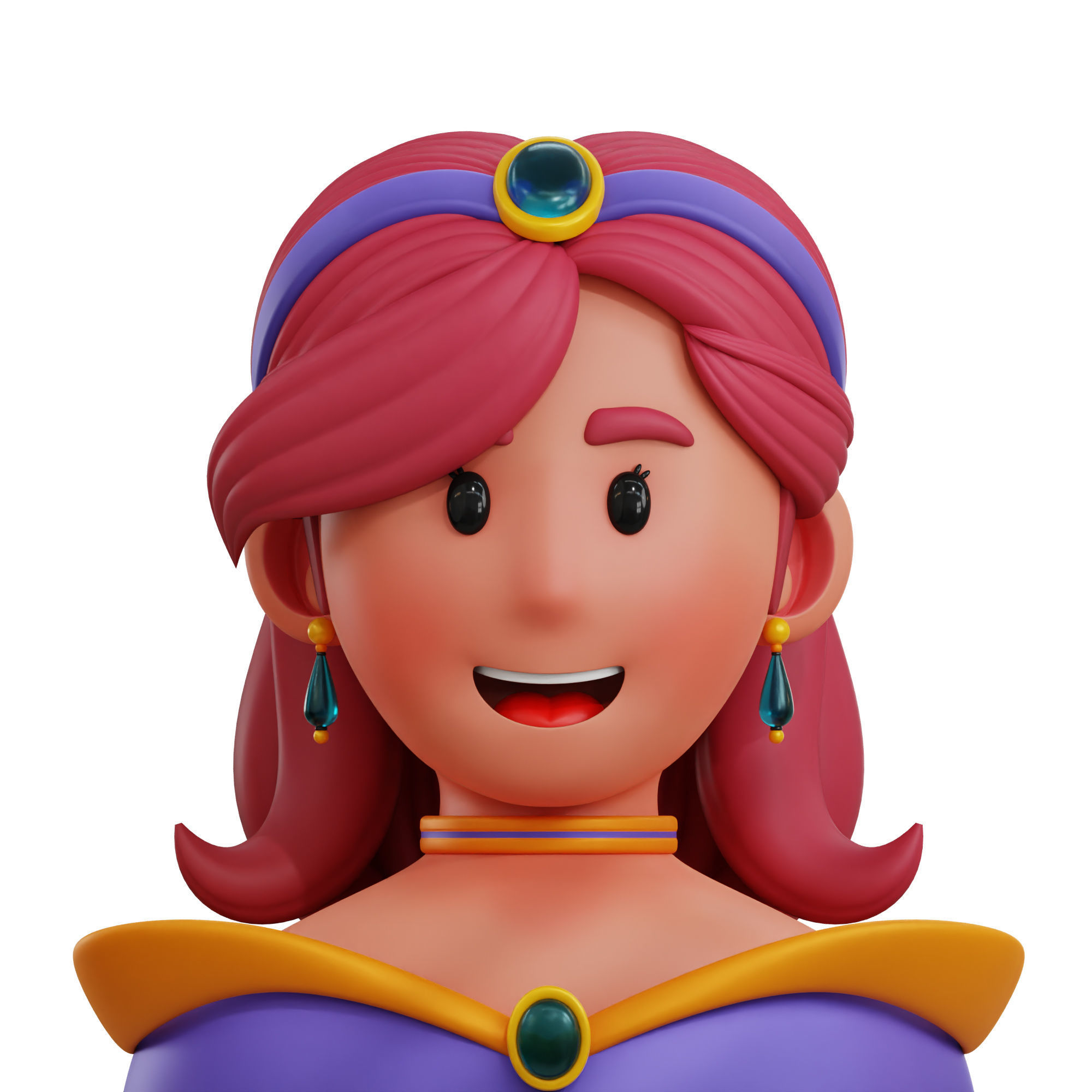 3D model Princess Avatar 3D Icon VR / AR / low-poly | CGTrader
