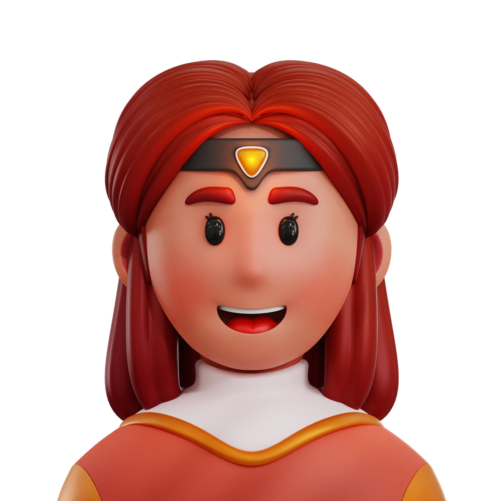 3D model Female Superhero Avatar 3D Icon VR / AR / low-poly | CGTrader