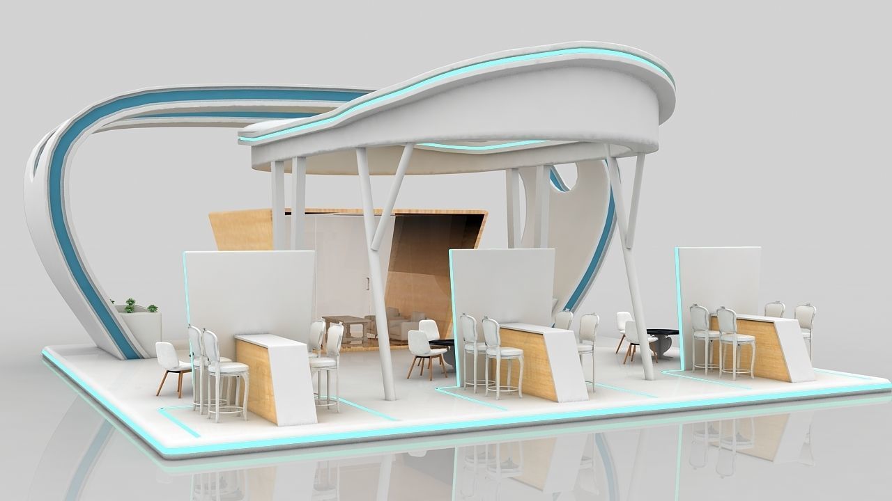 Exhibition Stall 3D model | CGTrader