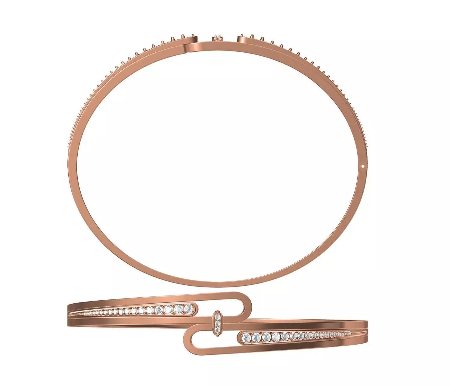 Bangle Bracelet STL JCD Details 3D model 3D printable | CGTrader
