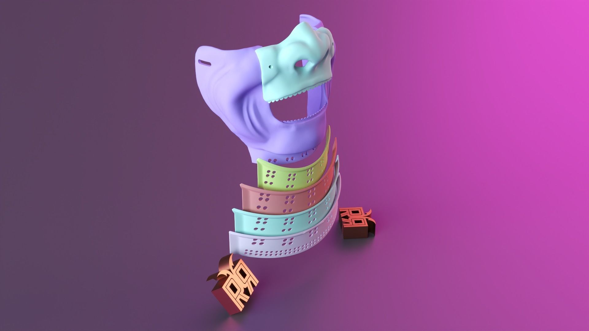 MEMPO MASK SAMURAI 3D model 3D printable | CGTrader