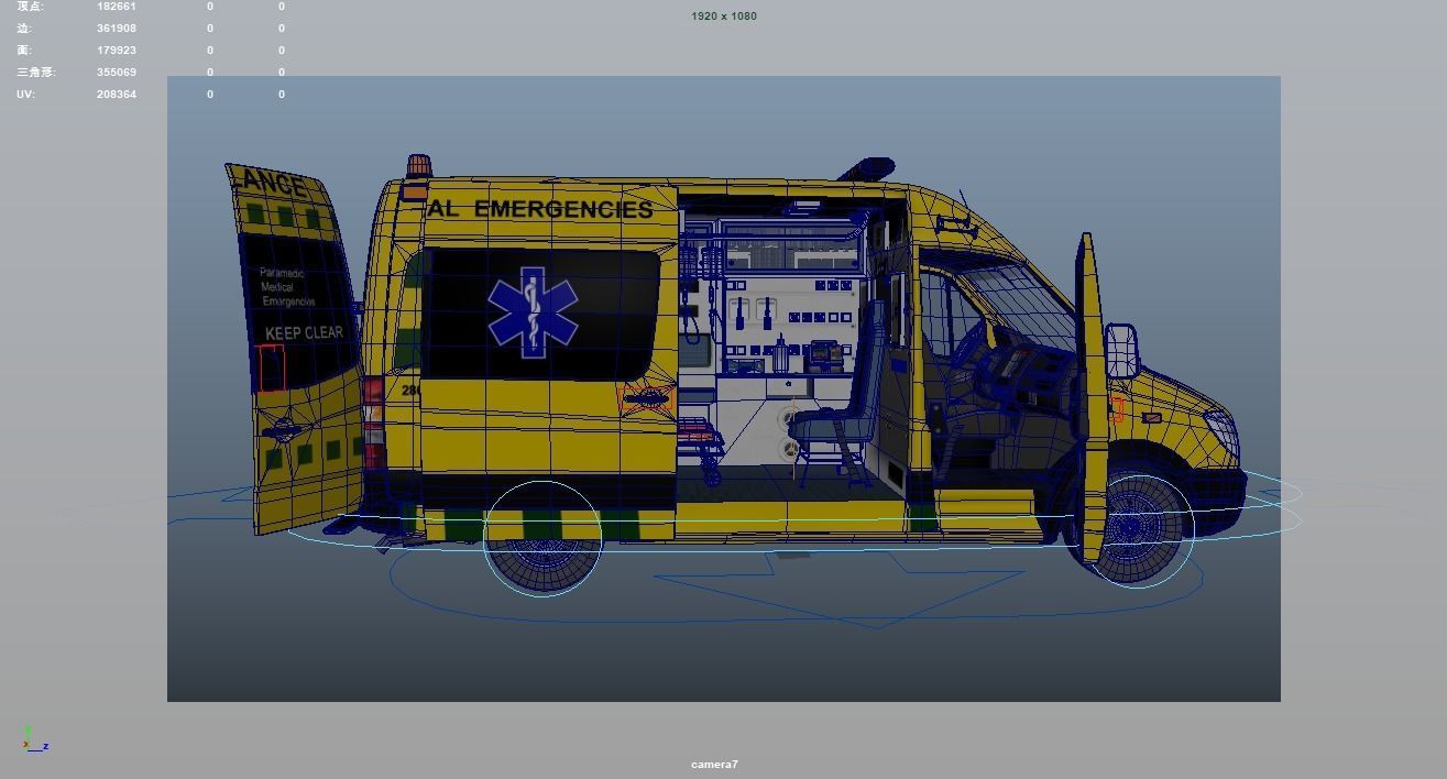 3D model Ambulance Rigged VR / AR / low-poly | CGTrader