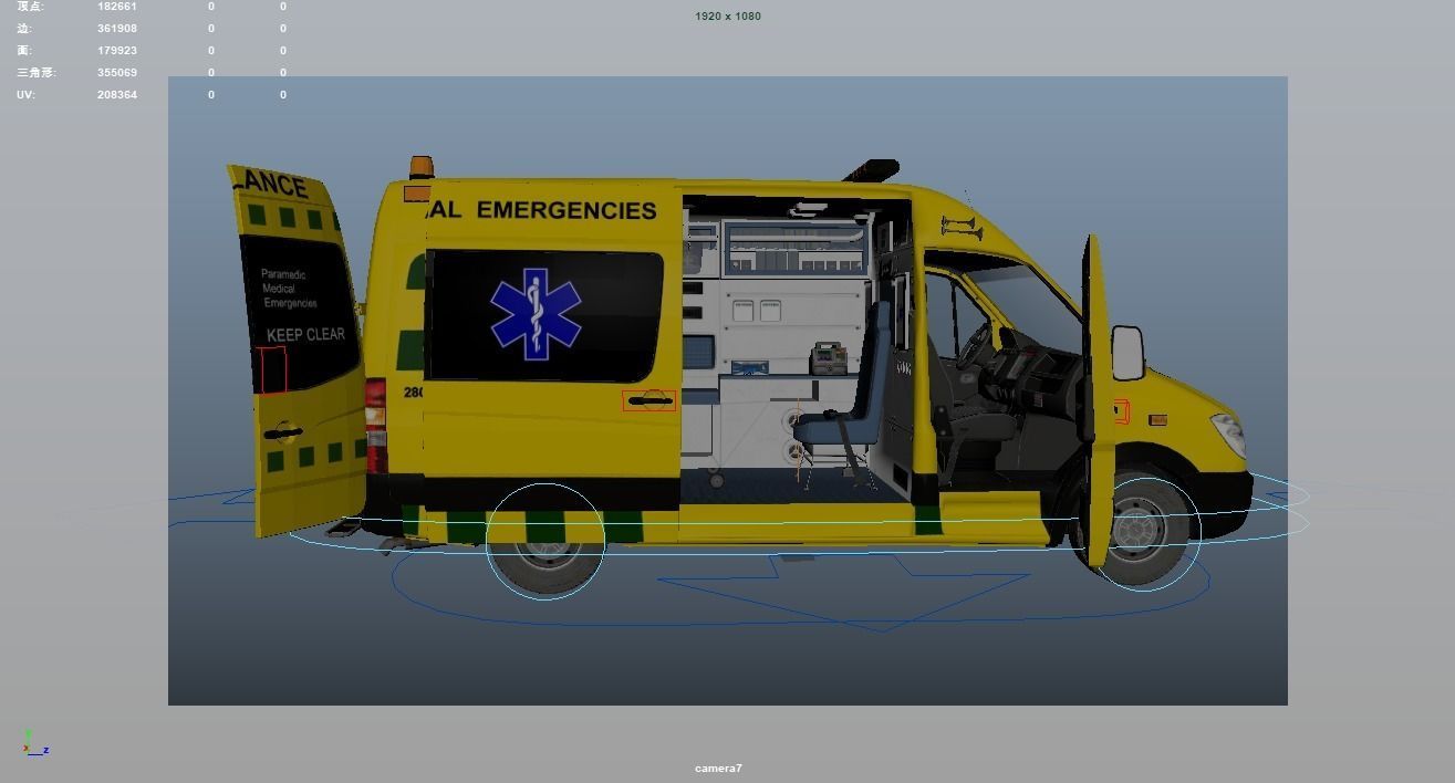 3D model Ambulance Rigged VR / AR / low-poly | CGTrader