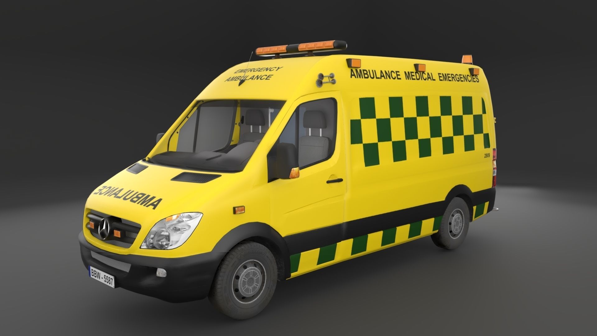3D model Ambulance Rigged VR / AR / low-poly | CGTrader
