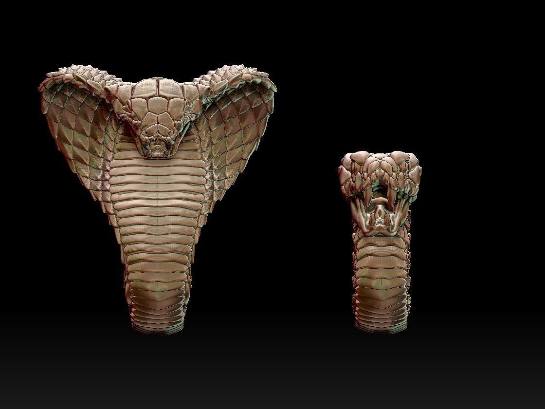 snakes 3D model 3D printable | CGTrader