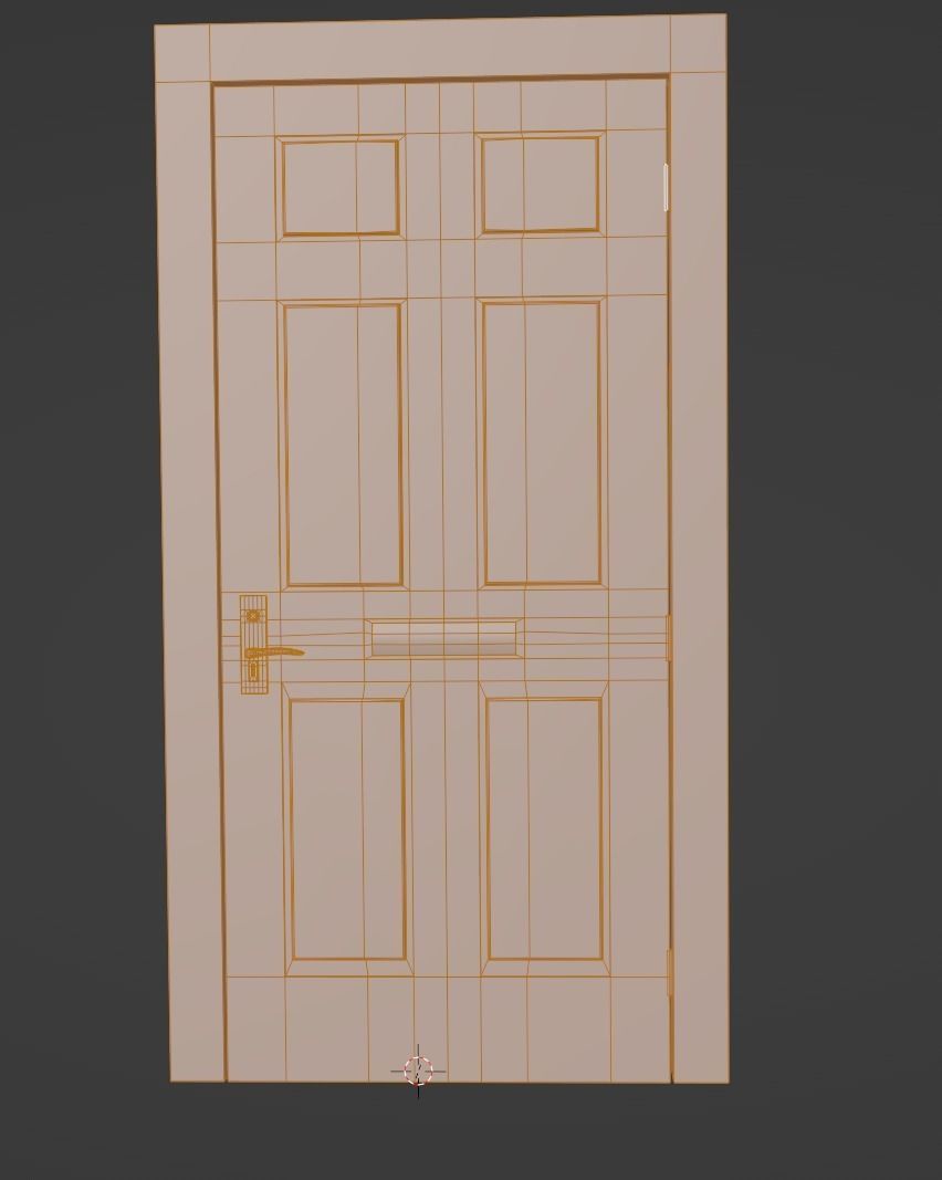 Painted door Free Model free 3D model | CGTrader