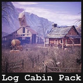 3D model Log Cabin Modular Pack 200 Assets VR / AR / low-poly | CGTrader