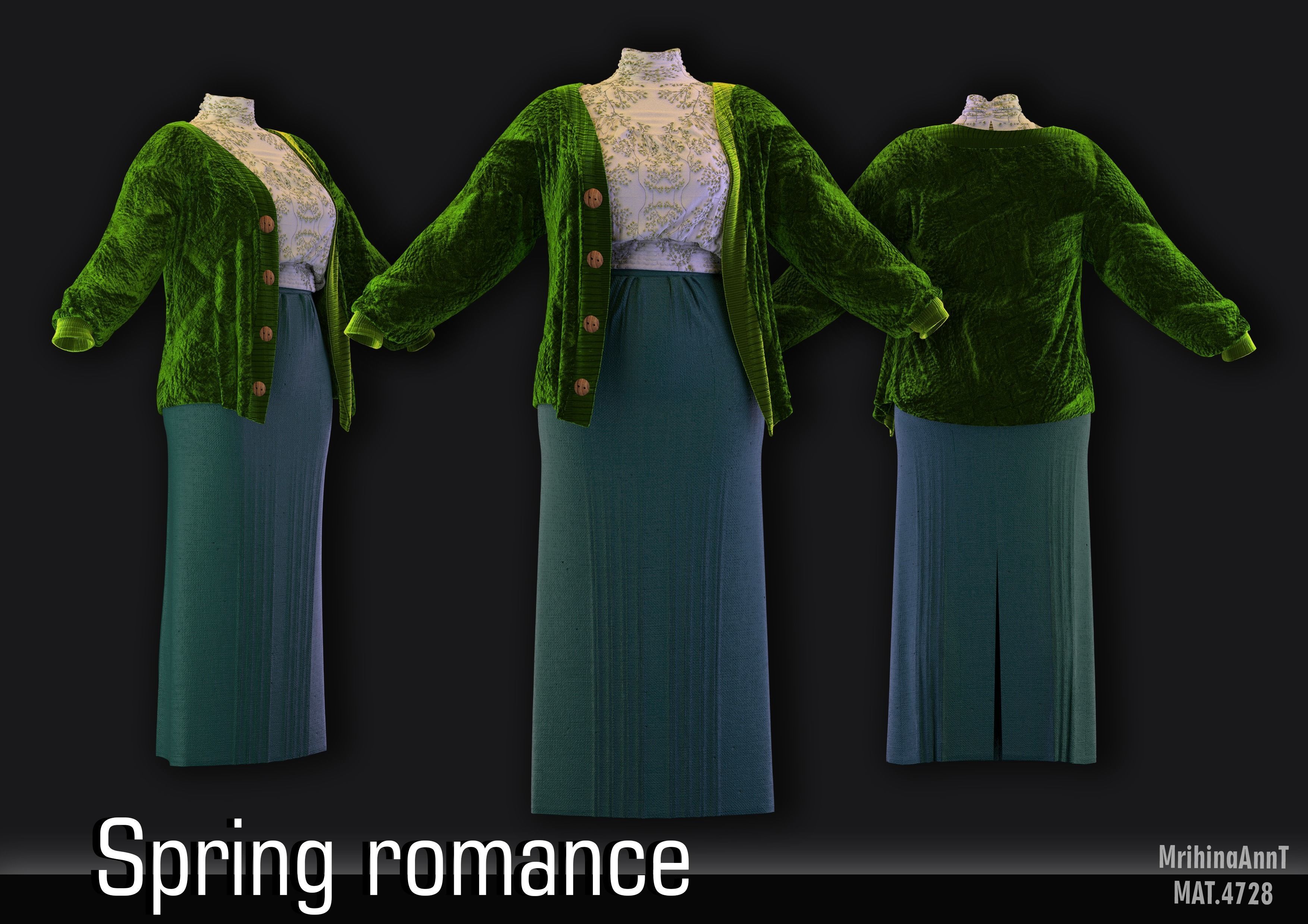 Spring romance 3D model | CGTrader