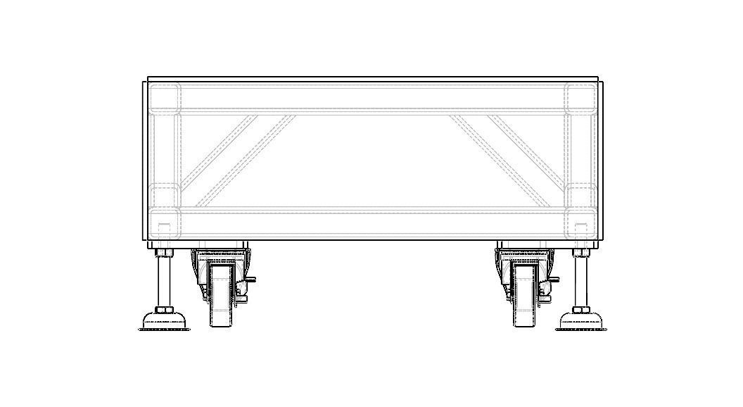 Platform Trolley Base Only 3D model rigged | CGTrader