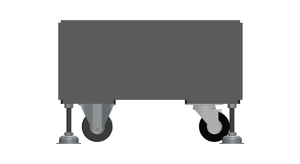 Platform Trolley Base Only 3D model rigged | CGTrader