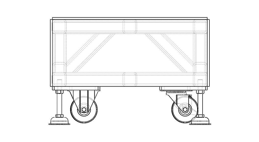 Platform Trolley Base Only 3D model rigged | CGTrader
