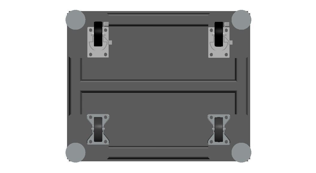 Platform Trolley Base Only 3D model rigged | CGTrader