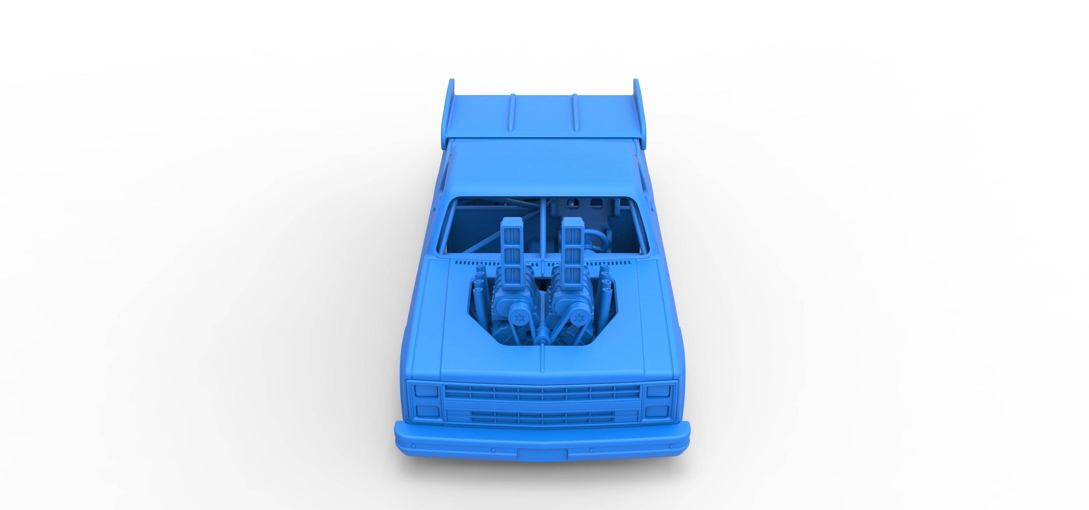 Dragster truck Scale 1 to 25 3D model 3D printable | CGTrader