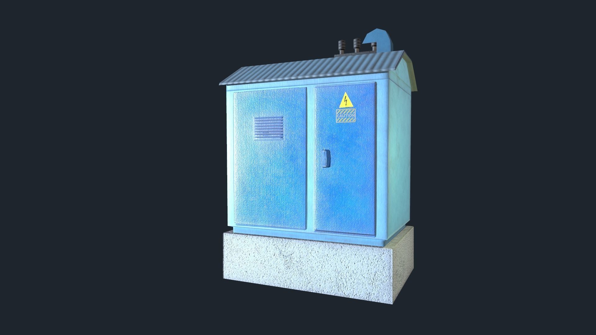 3D model Old realistic Transformer Box PBR Game Ready Low-poly 3D model ...
