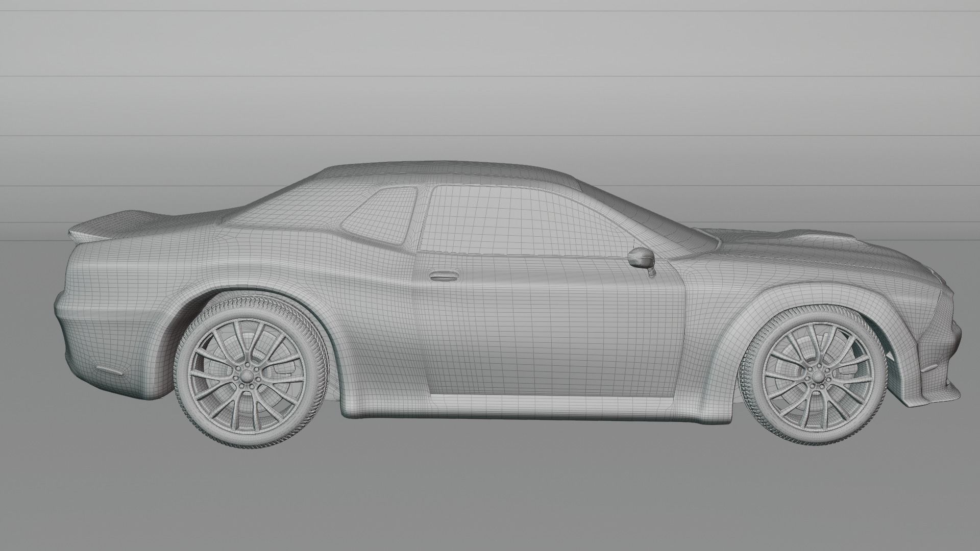 Dodge Challenger Hellcat Car 3d model 3D model rigged | CGTrader