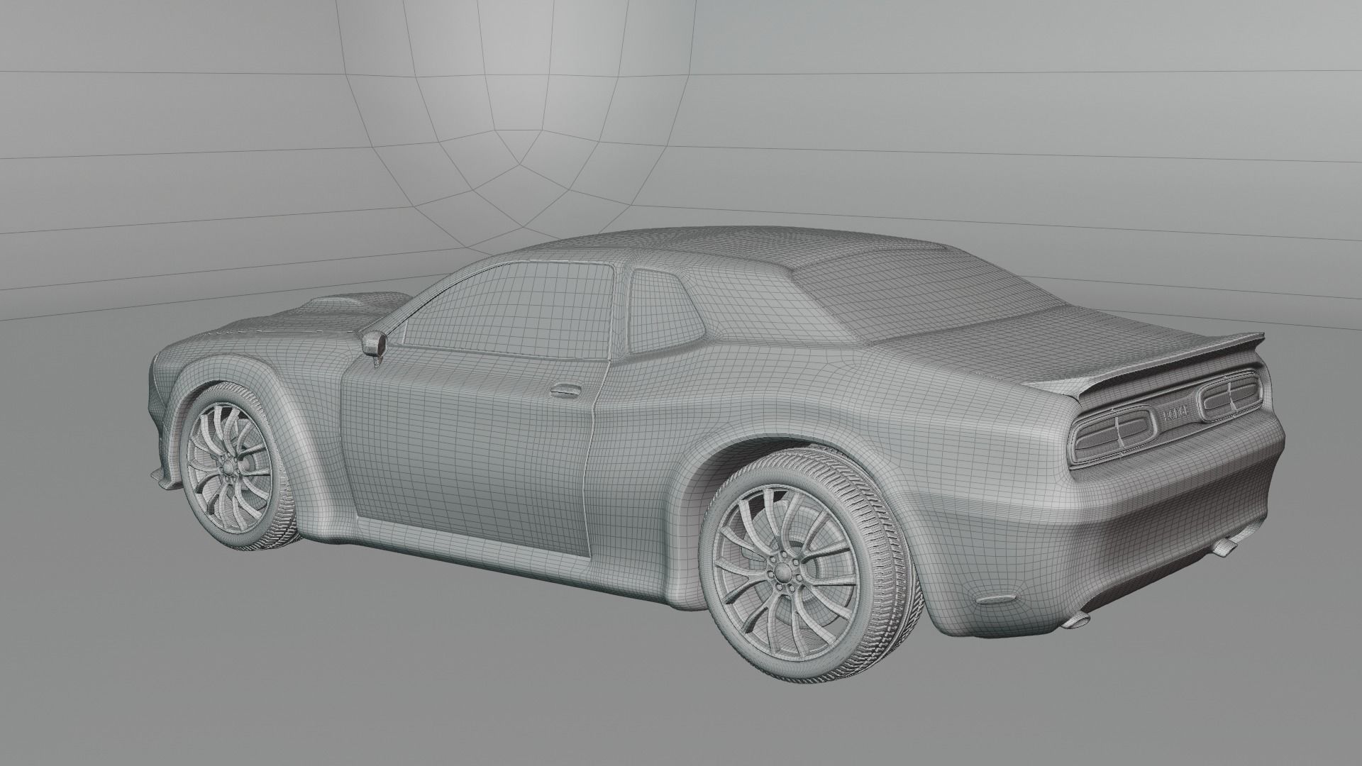Dodge Challenger Hellcat Car 3d model 3D model rigged | CGTrader