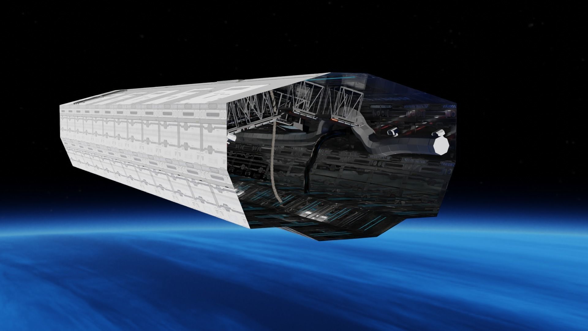 Sci-fi Corridor for Blender free 3D model | CGTrader