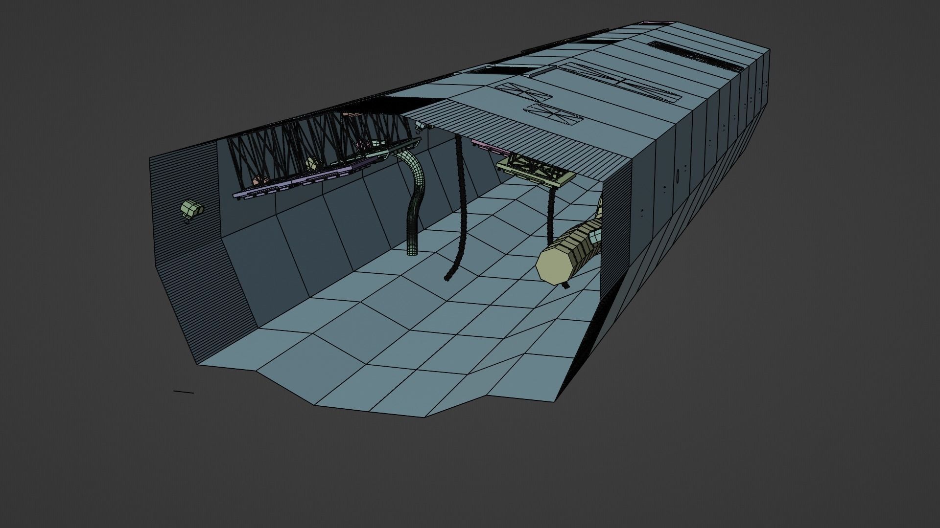 Sci-fi Corridor for Blender free 3D model | CGTrader