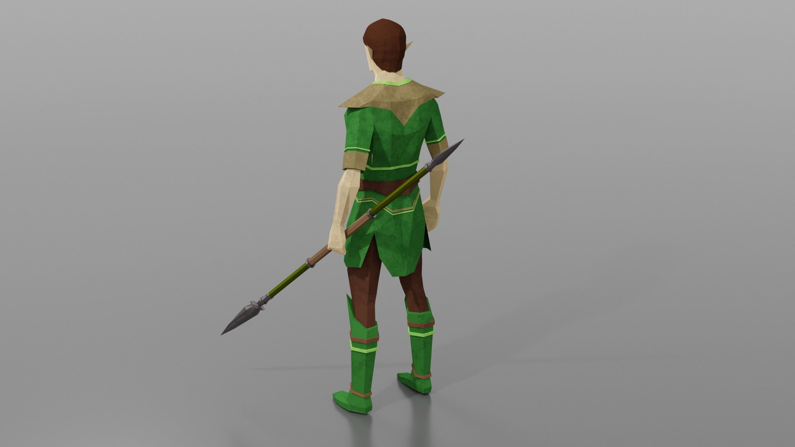 3D model Elf Elven Fanstasy Woodland creature Rigged VR / AR / low-poly ...