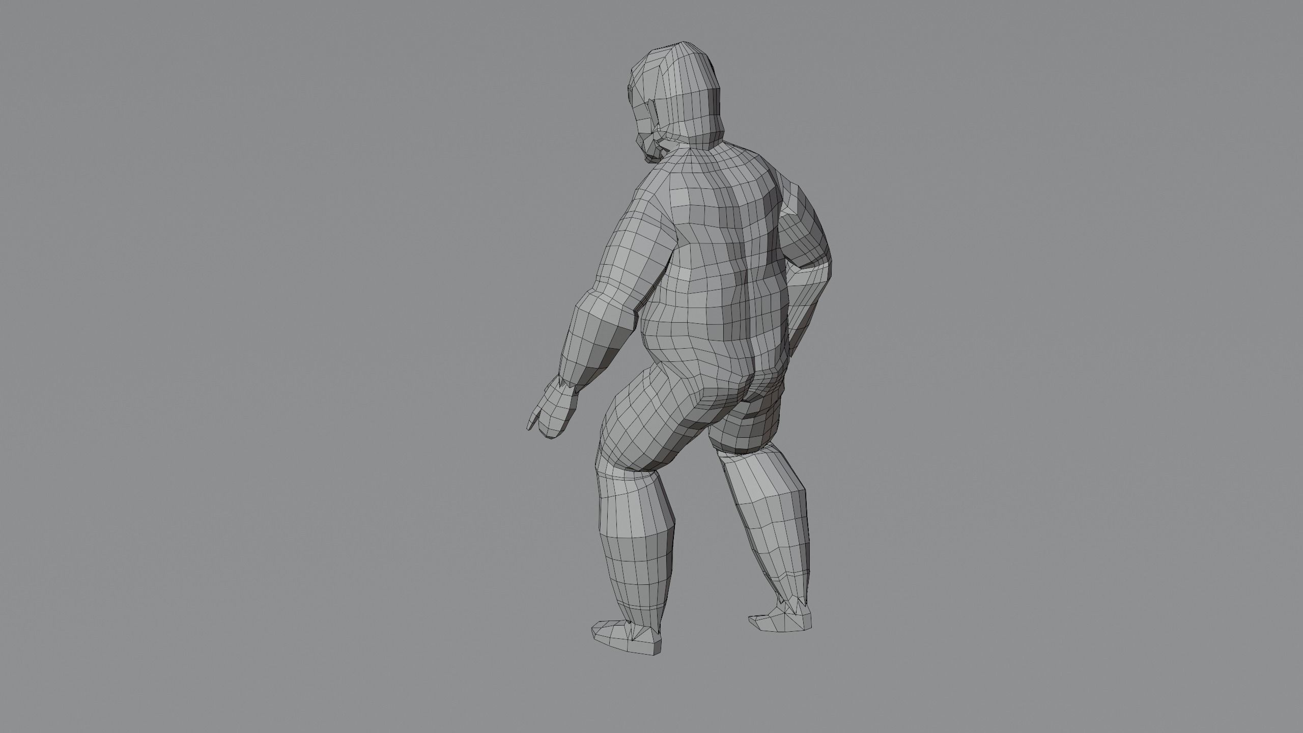 3D model Bigfoot Yeti Sasquatch Abominable Snowman Rigged VR / AR / low ...